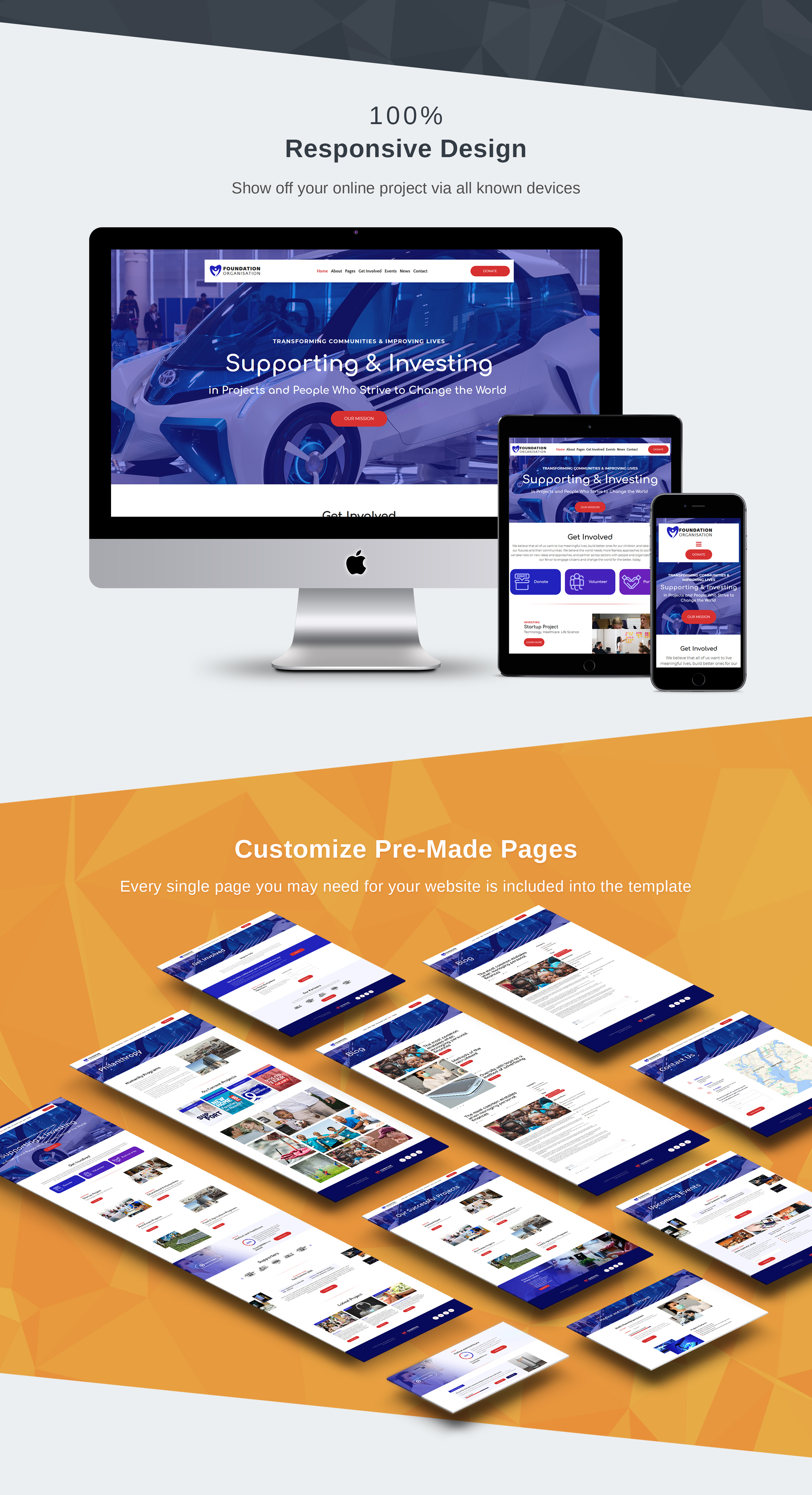 Foundation Website Design for NGOs - MotoCMS