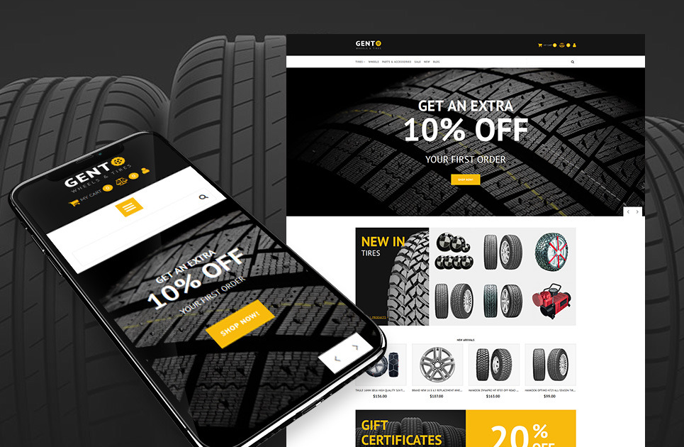 Tire Shop Website Template For Wheels And Tires Store MotoCMS