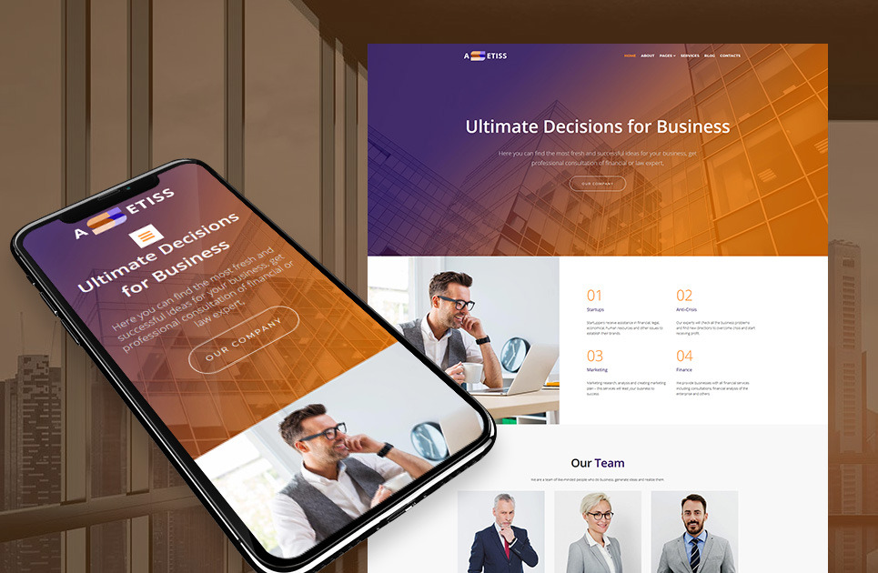 Tax Preparation Website Design Template For Business MotoCMS