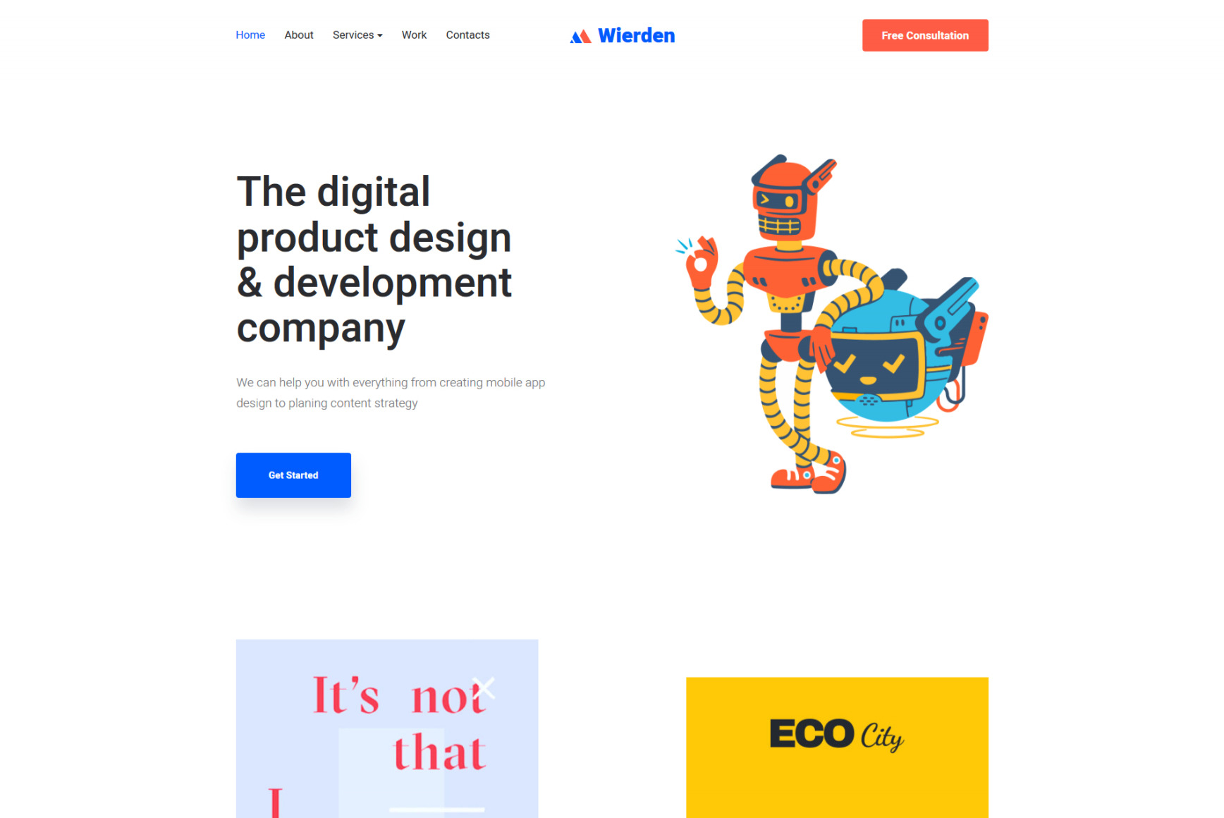 Product Design Website Template - MotoCMS