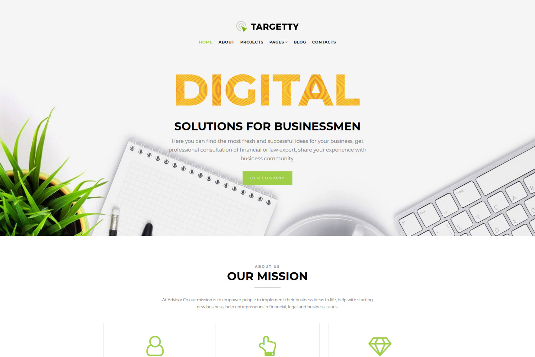 Advertising Agency Website Design Template - MotoCMS