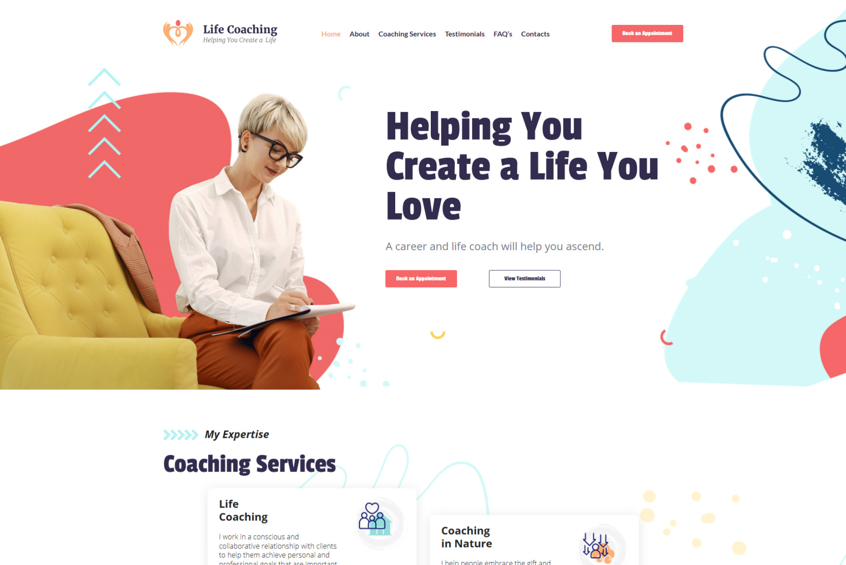 Personal Coach Website Template - MotoCMS