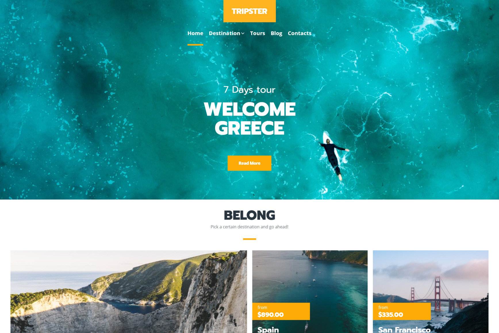 Travel Blog Website Design - MotoCMS