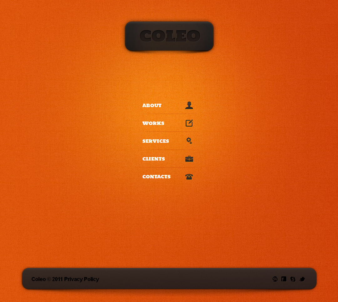 Orange Website Template for Design Studios - MotoCMS