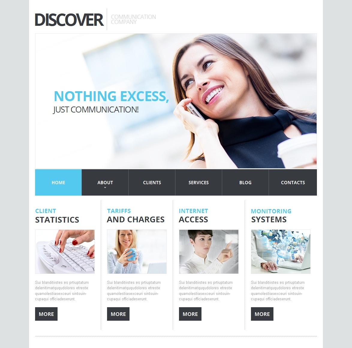 Clean and Simple Website Template for Local Businesses - MotoCMS