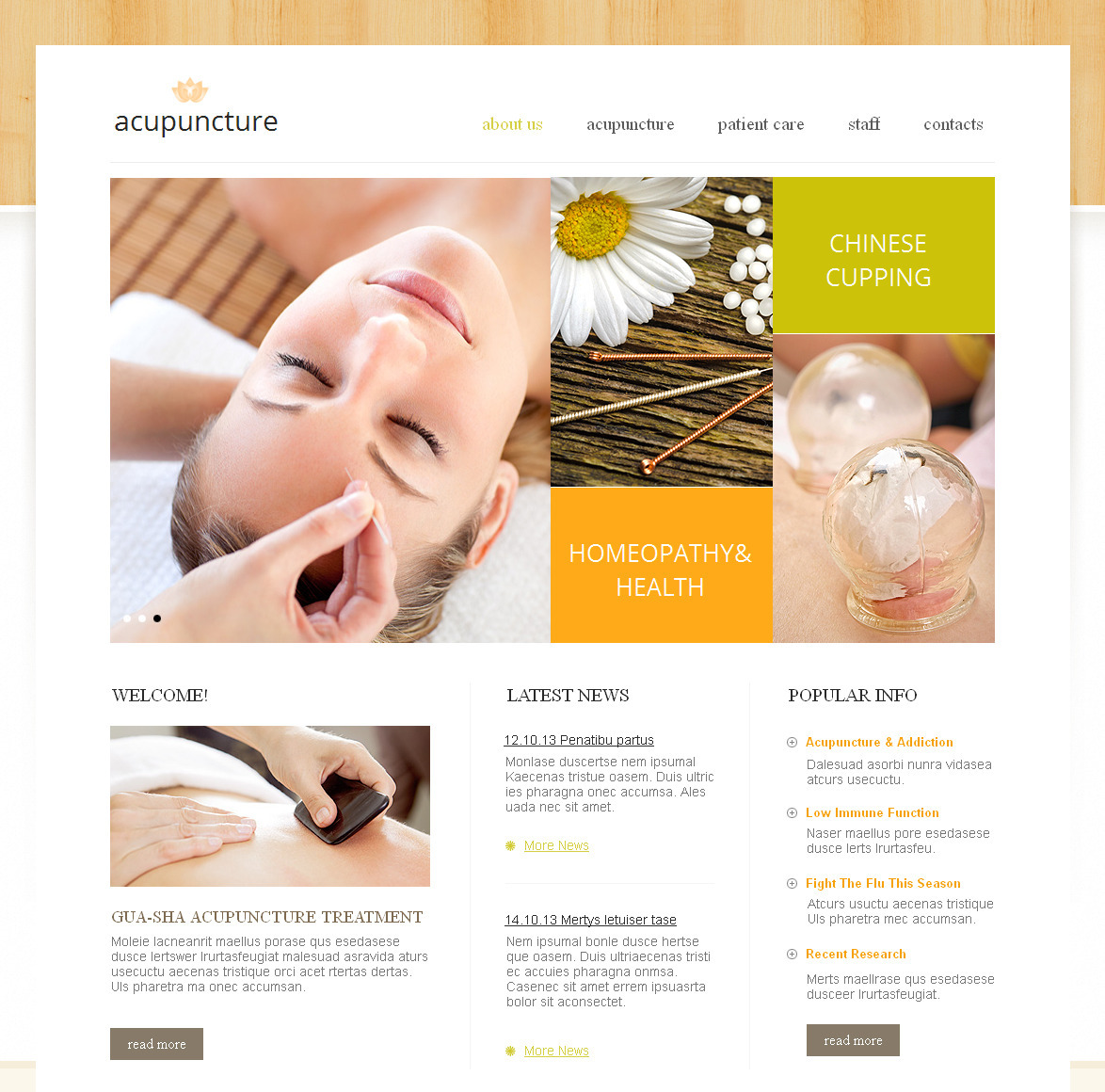Homeopathy and Health Website Template - MotoCMS