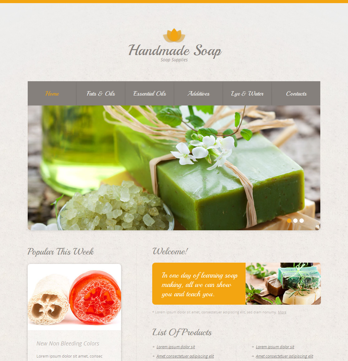 Crafts Website Template with jQuery Slider - MotoCMS
