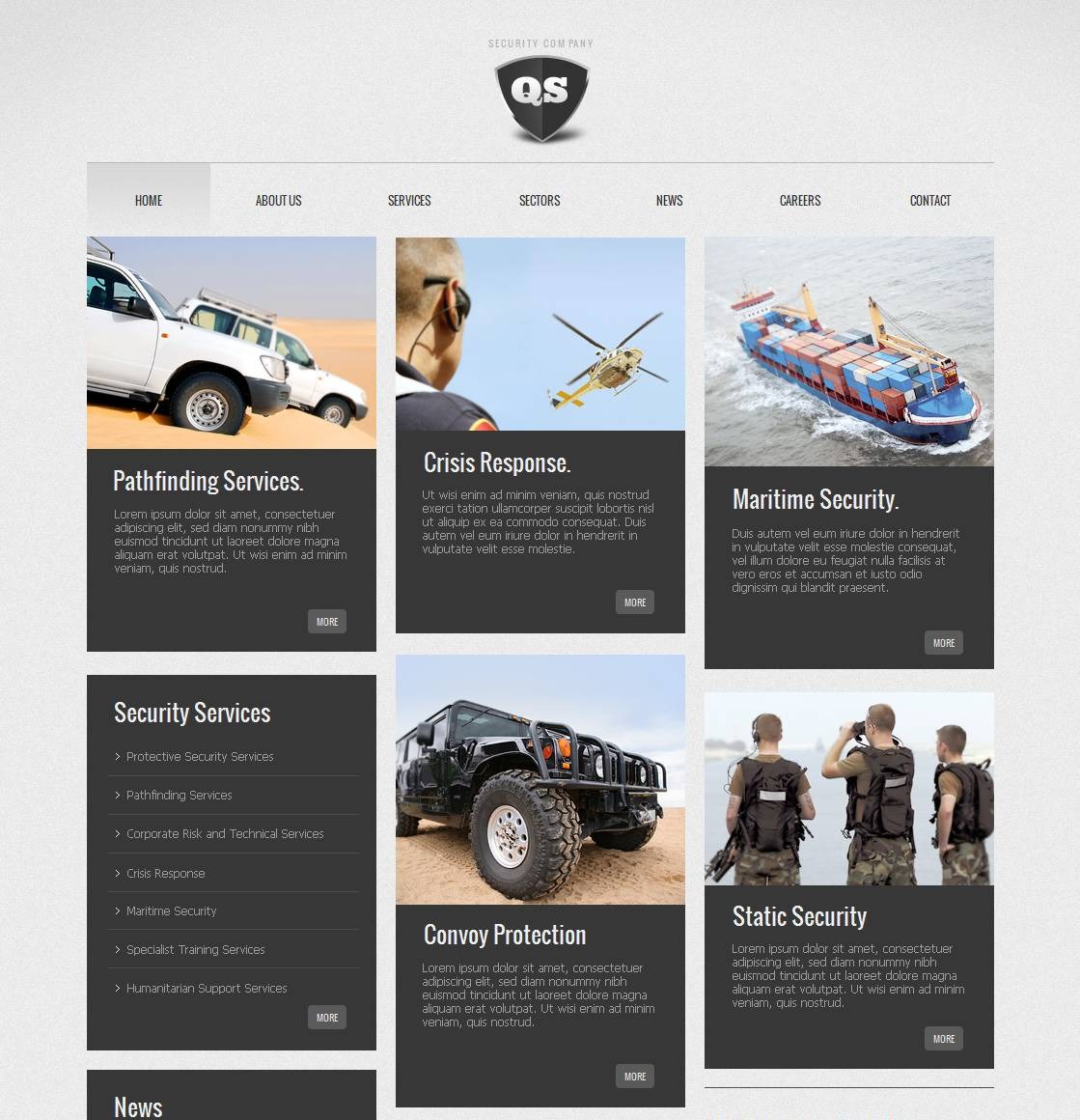 Security Company Website Template with CMS - MotoCMS