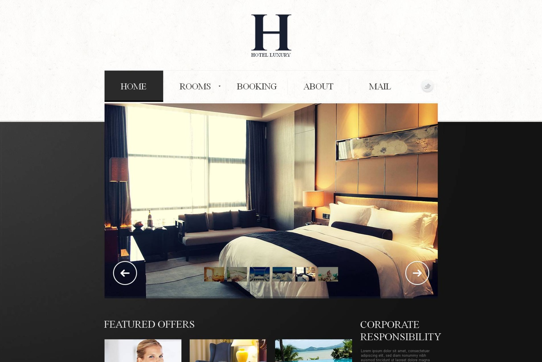 Hotel Website Layout Design for Luxury Hotels - MotoCMS