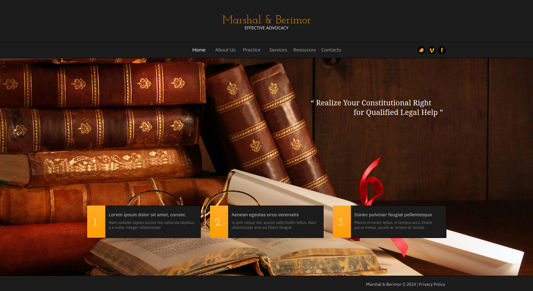 Advocacy Website Template with Background Image - MotoCMS
