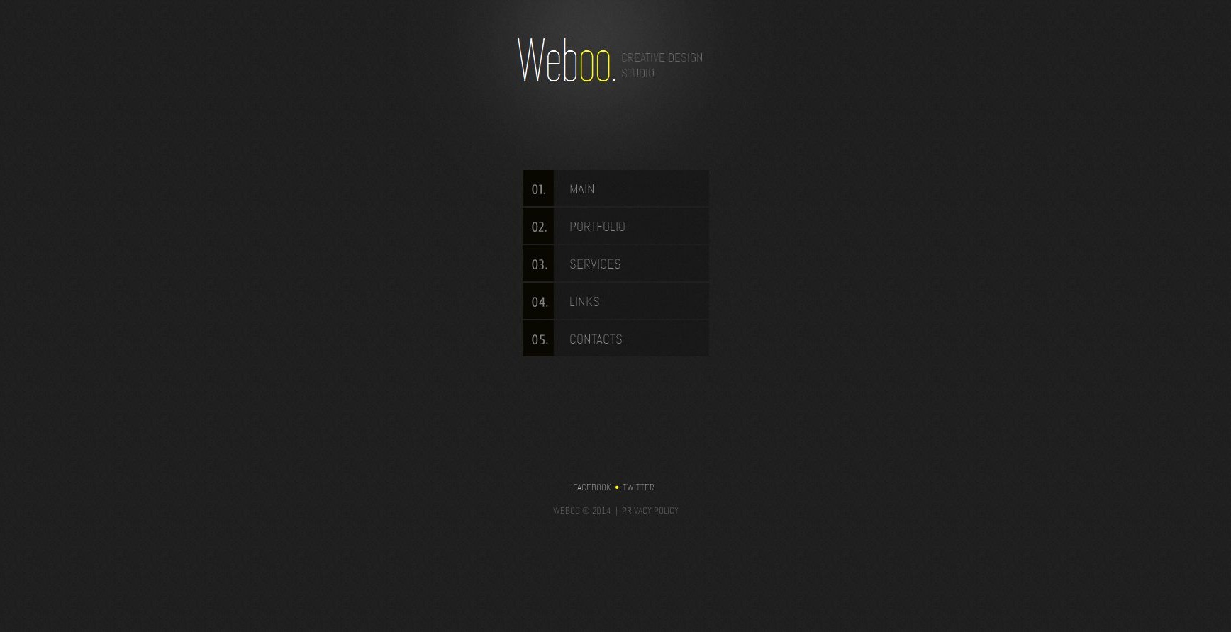 Minimal Black and Yellow Web Template for Design Studios - MotoCMS