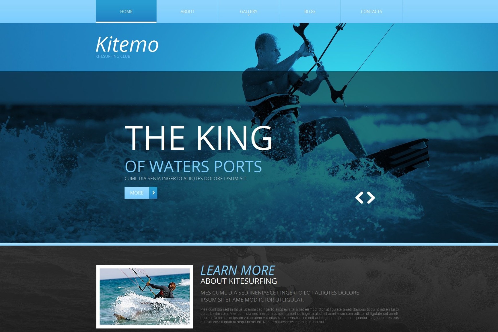 Extreme Sports Website Template with Flexible Design - MotoCMS