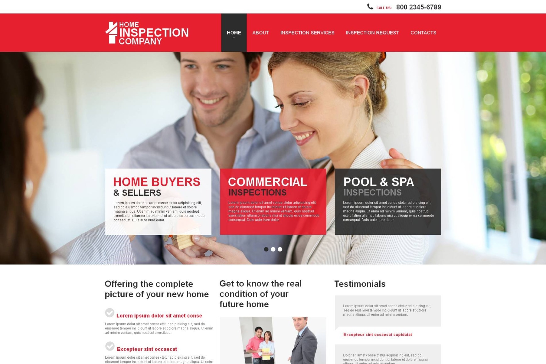 Home Inspection Website Template - MotoCMS