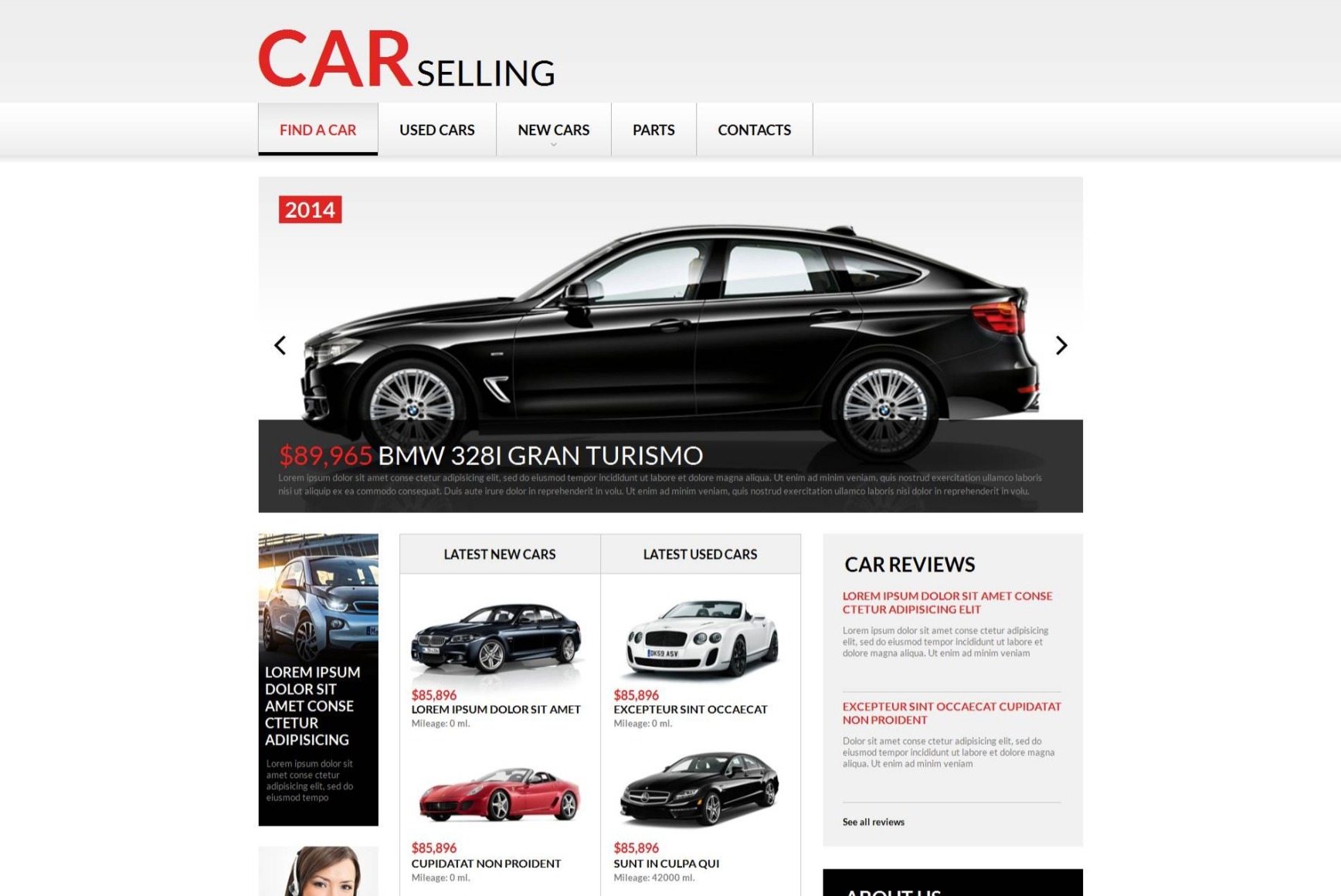 Car Selling Website Design - MotoCMS