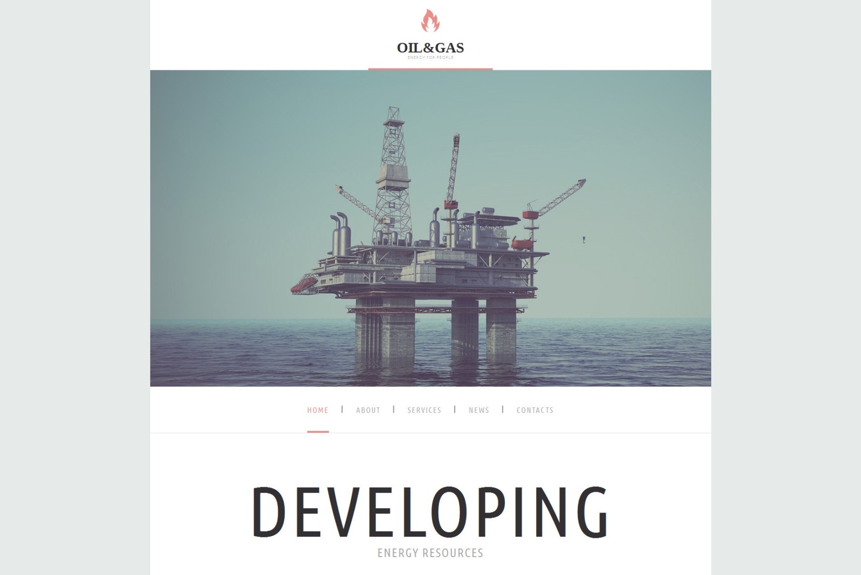 Gas Website Template for Oil and Gas Company - MotoCMS