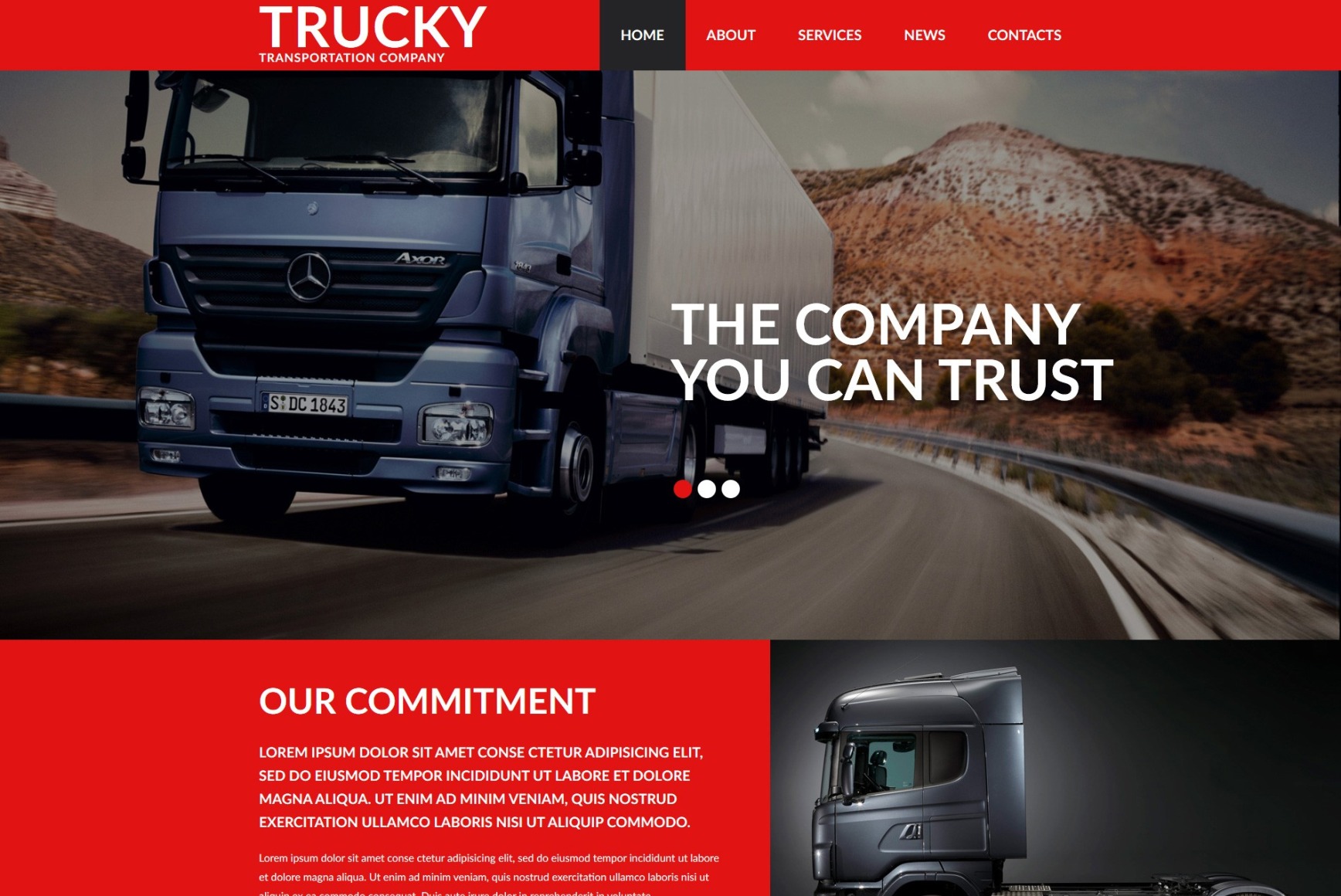 Logistics Website Template for Transportation Company - MotoCMS