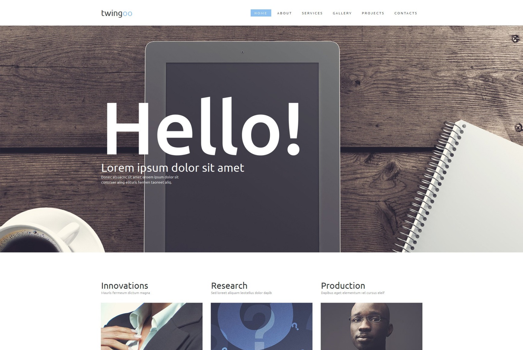 Business Website Layout Design for Entepreneurs - MotoCMS