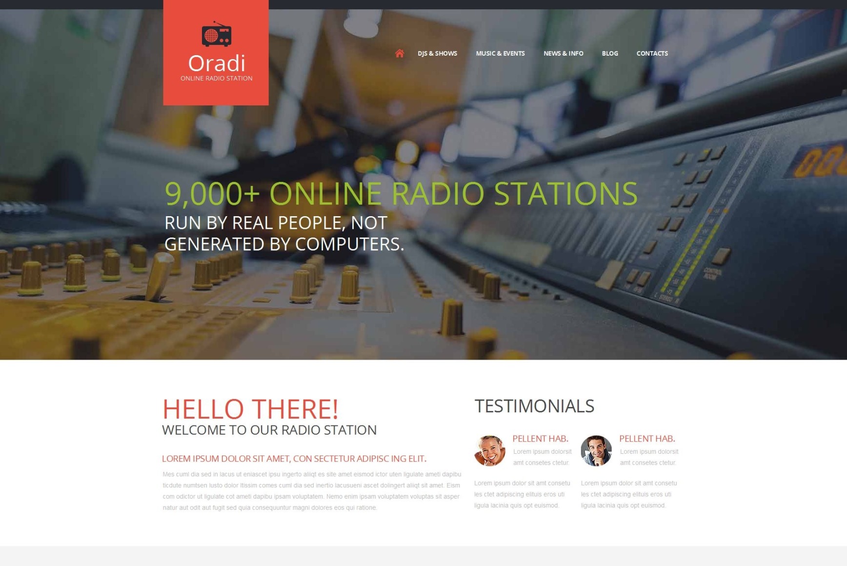 Online Radio Website Template - MotoCMS
