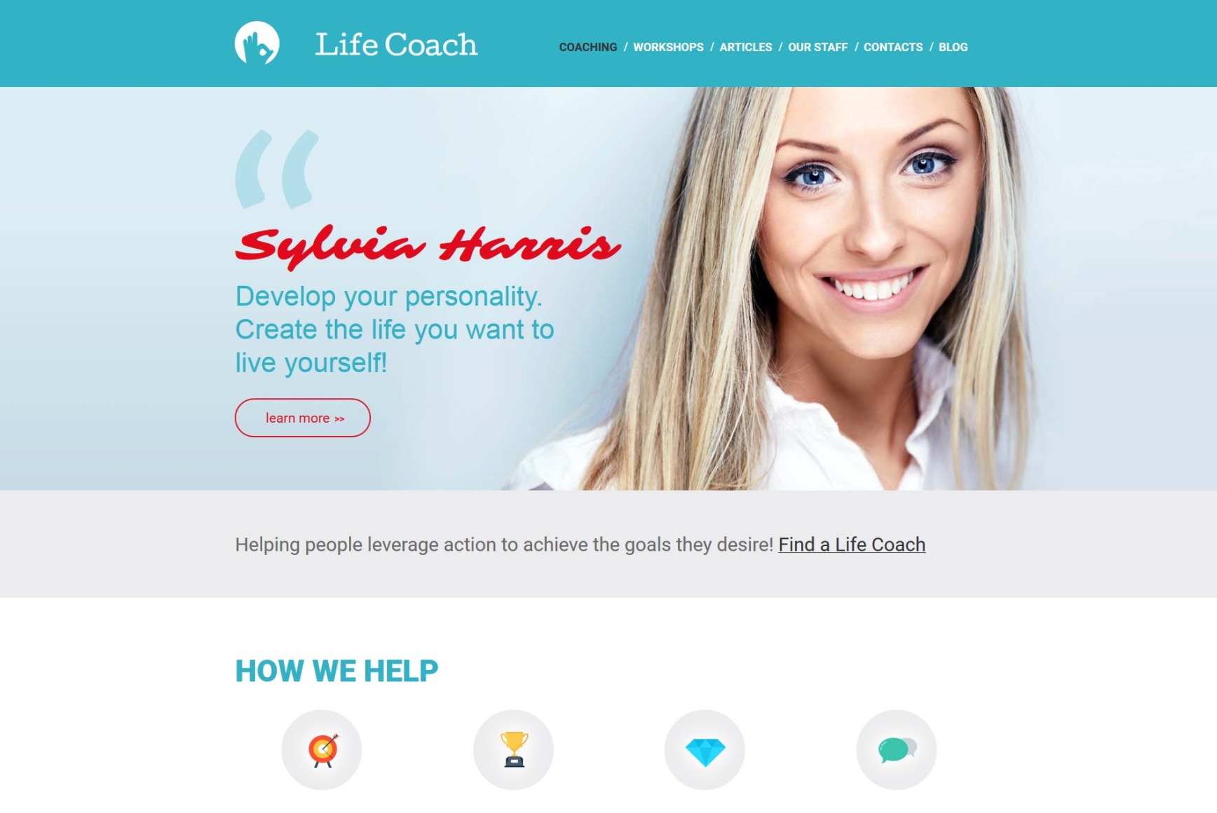 Life Coaching Website Design for Wellness Coach Site - MotoCMS