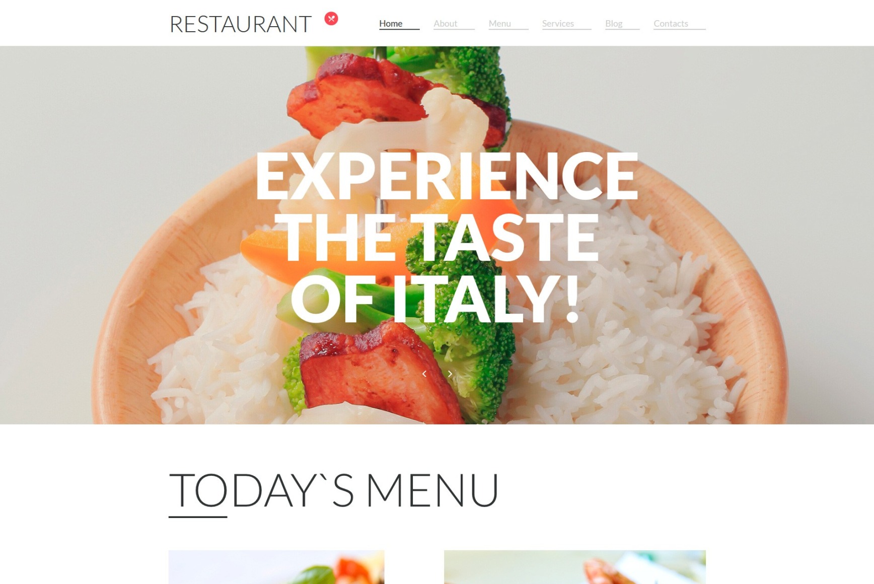 Italian Restaurant Website Design for Gourmet Catering - MotoCMS