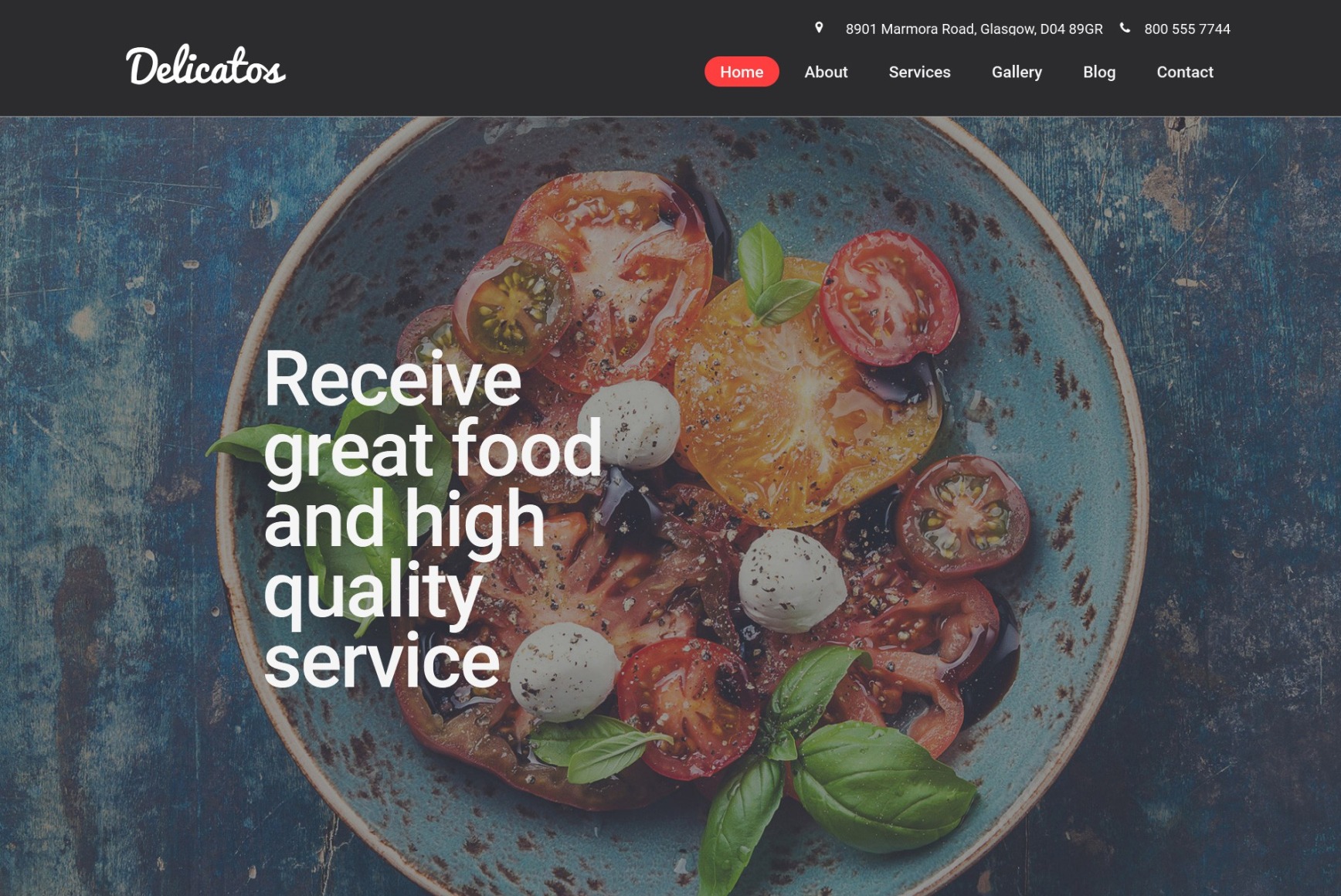 Simple Restaurant Website Design for European Cafe - MotoCMS