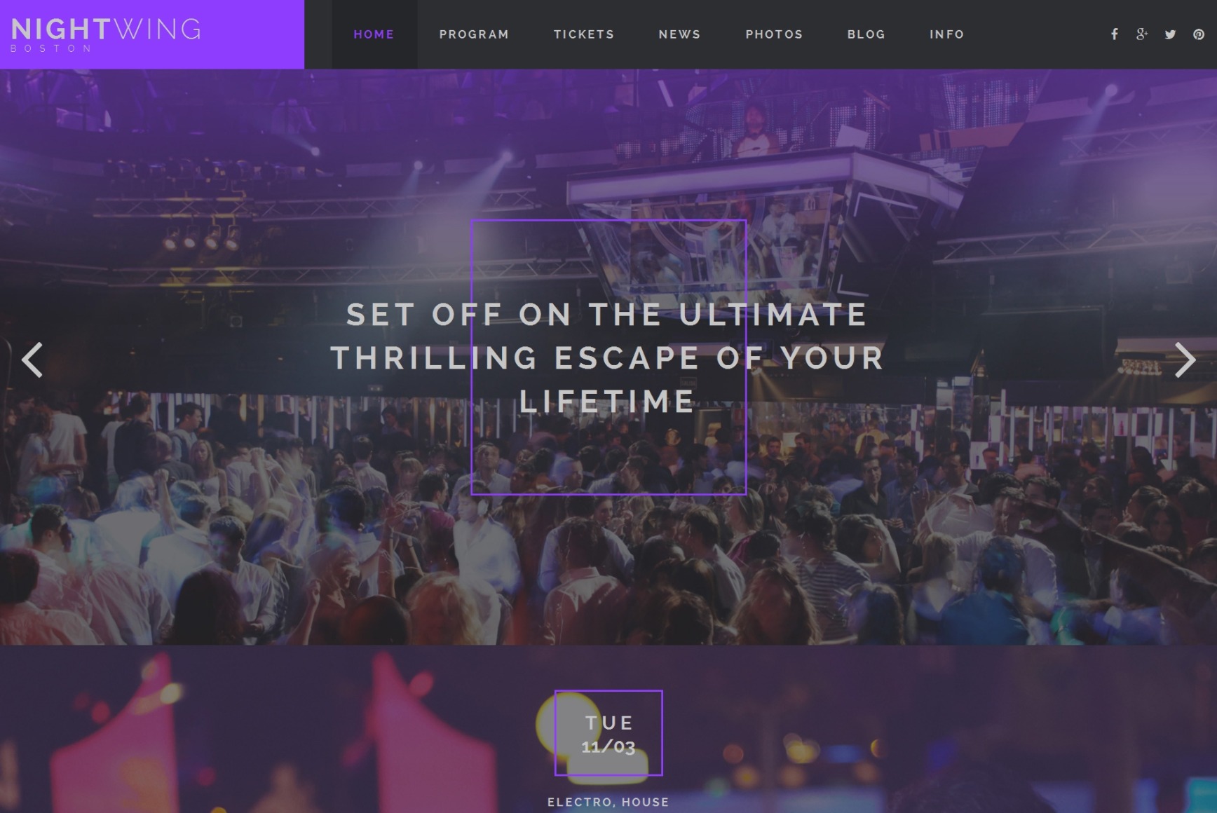 Nightlife Website Template for Best Nightclub Websites - MotoCMS