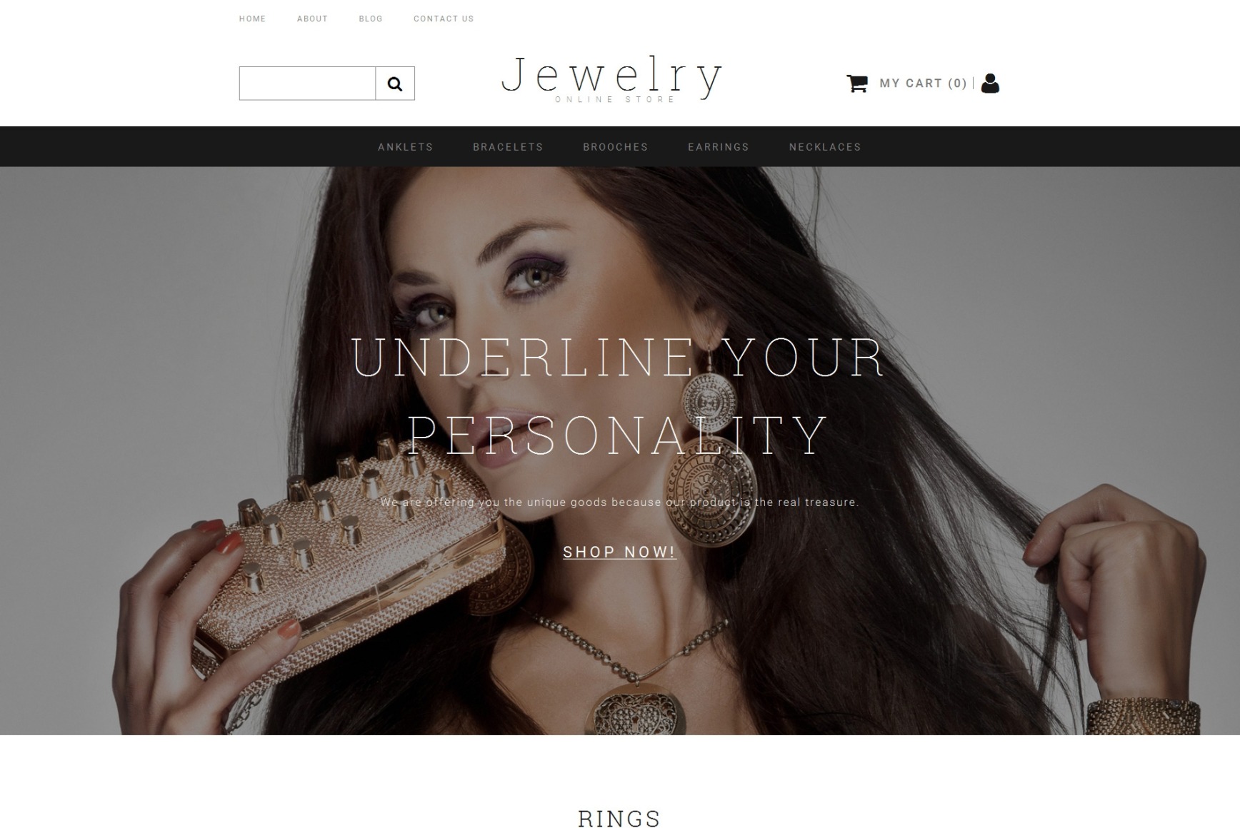 Jewellery Shop Website Design for Luxury Jewelry Brands - MotoCMS