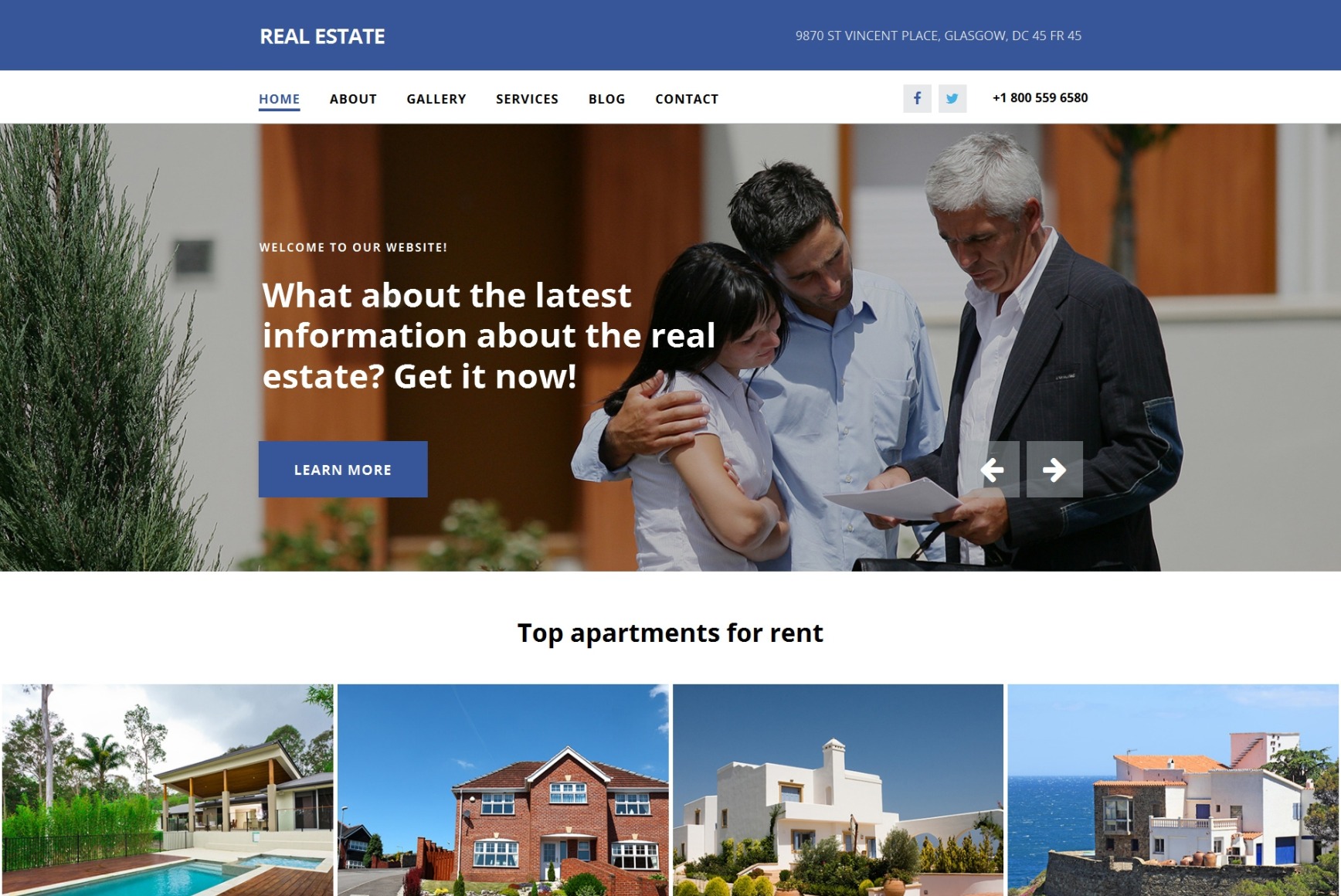 Property Management Website Template for Realtors - MotoCMS