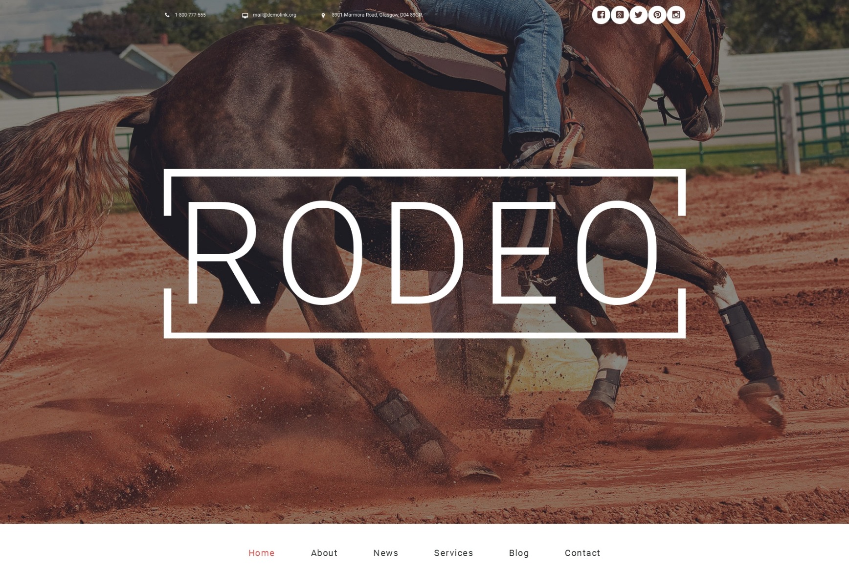 Horse Racing Website Template for Horse Riding Club - MotoCMS