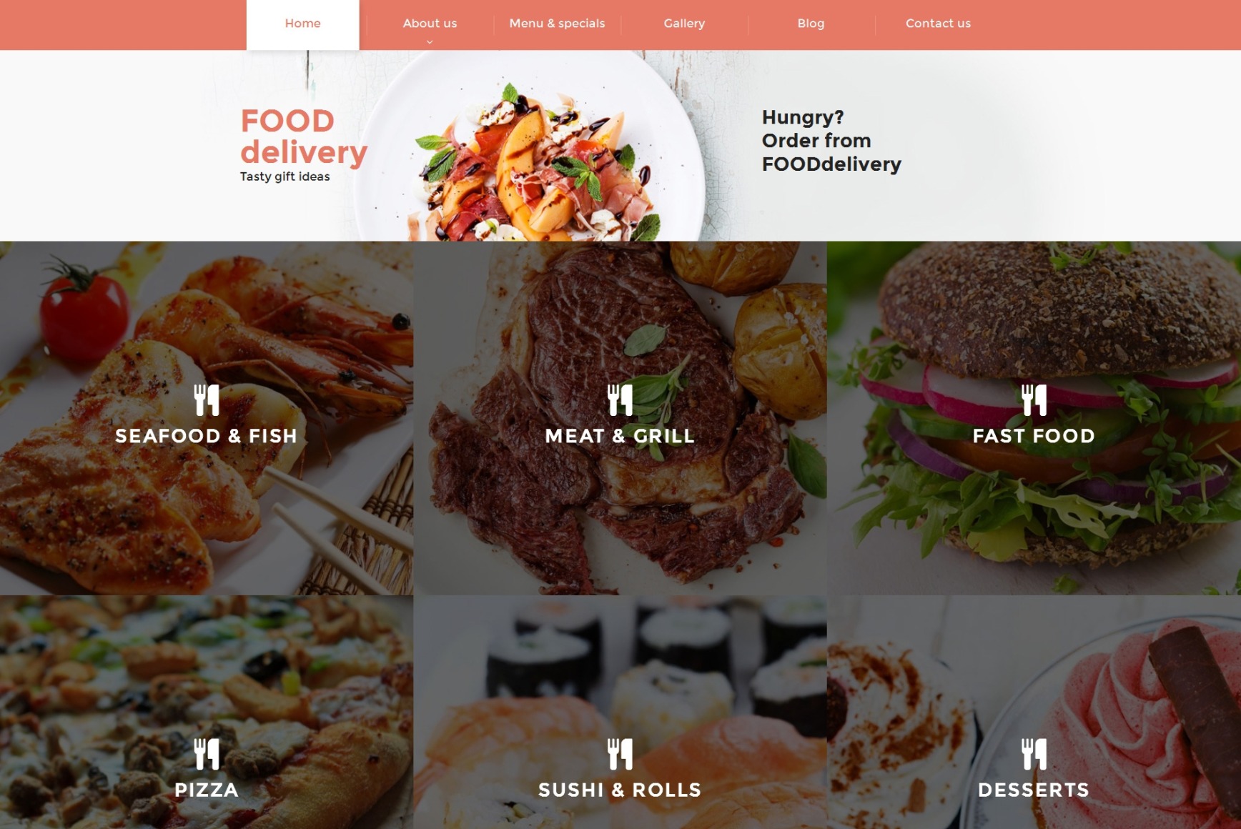 Food Delivery Website Template for Meal Ordering Services - MotoCMS
