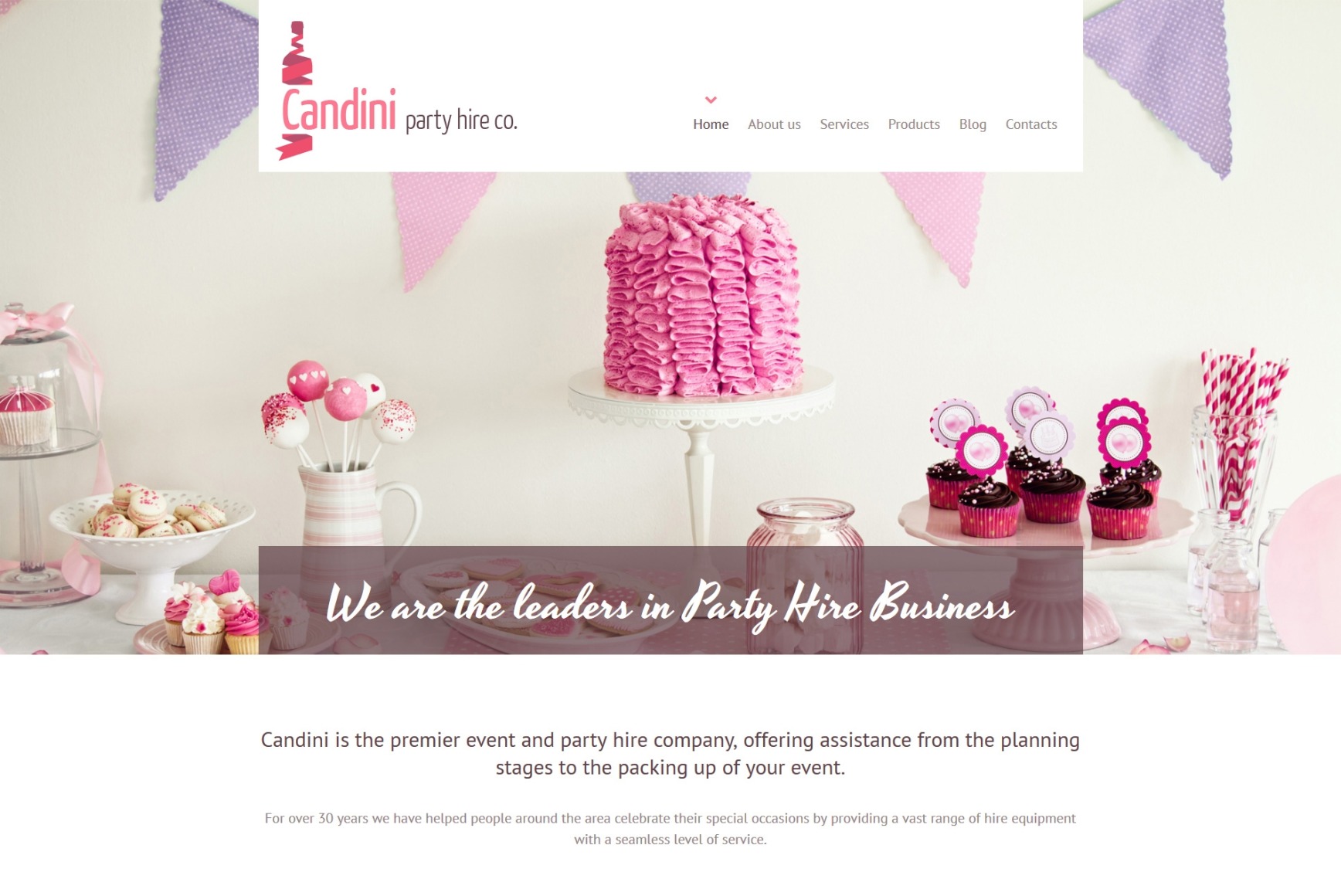 Candy Website Template for Sweets Manufacturers - MotoCMS