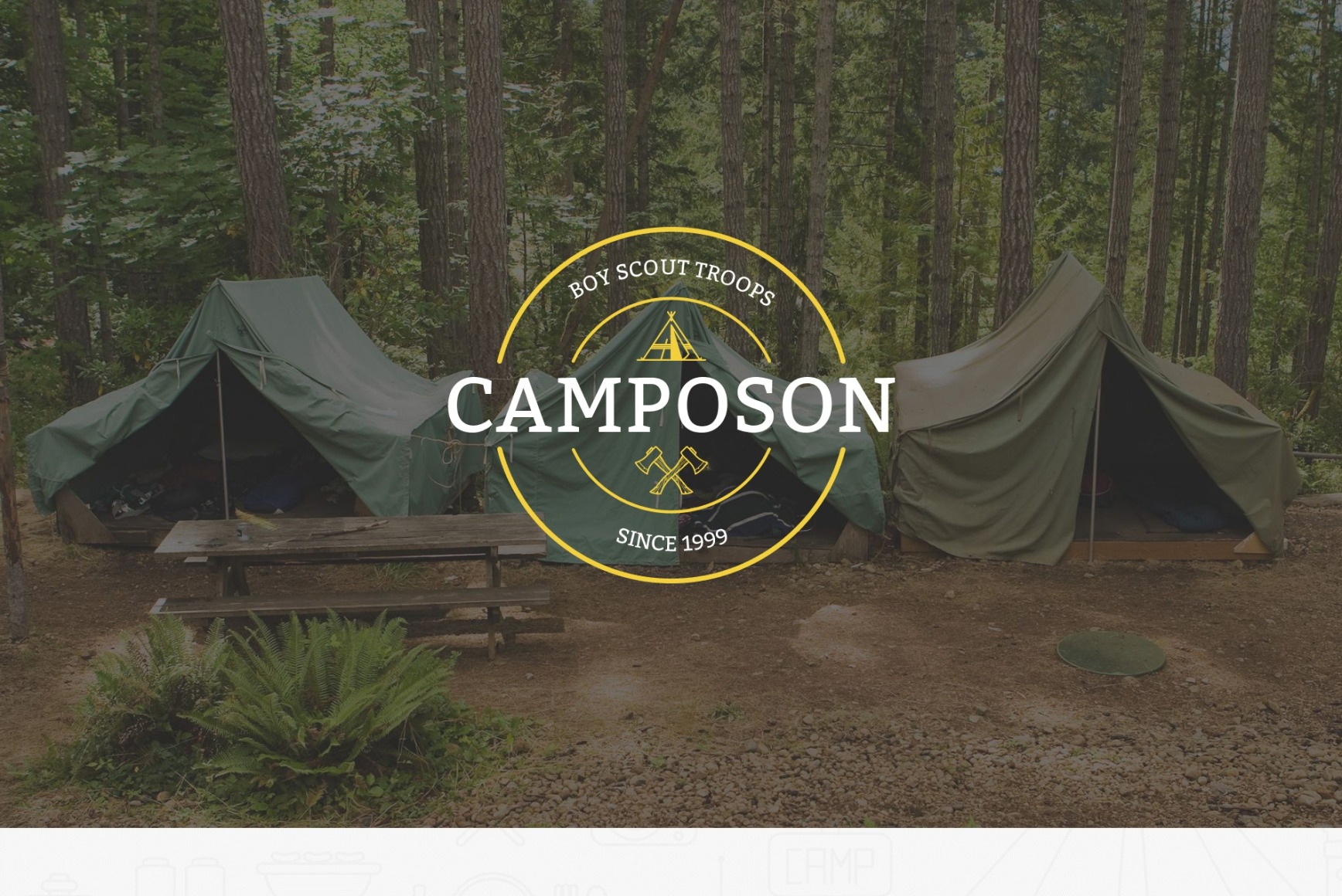 Summer Camp Website Design for Boy Scout Camp Site - MotoCMS
