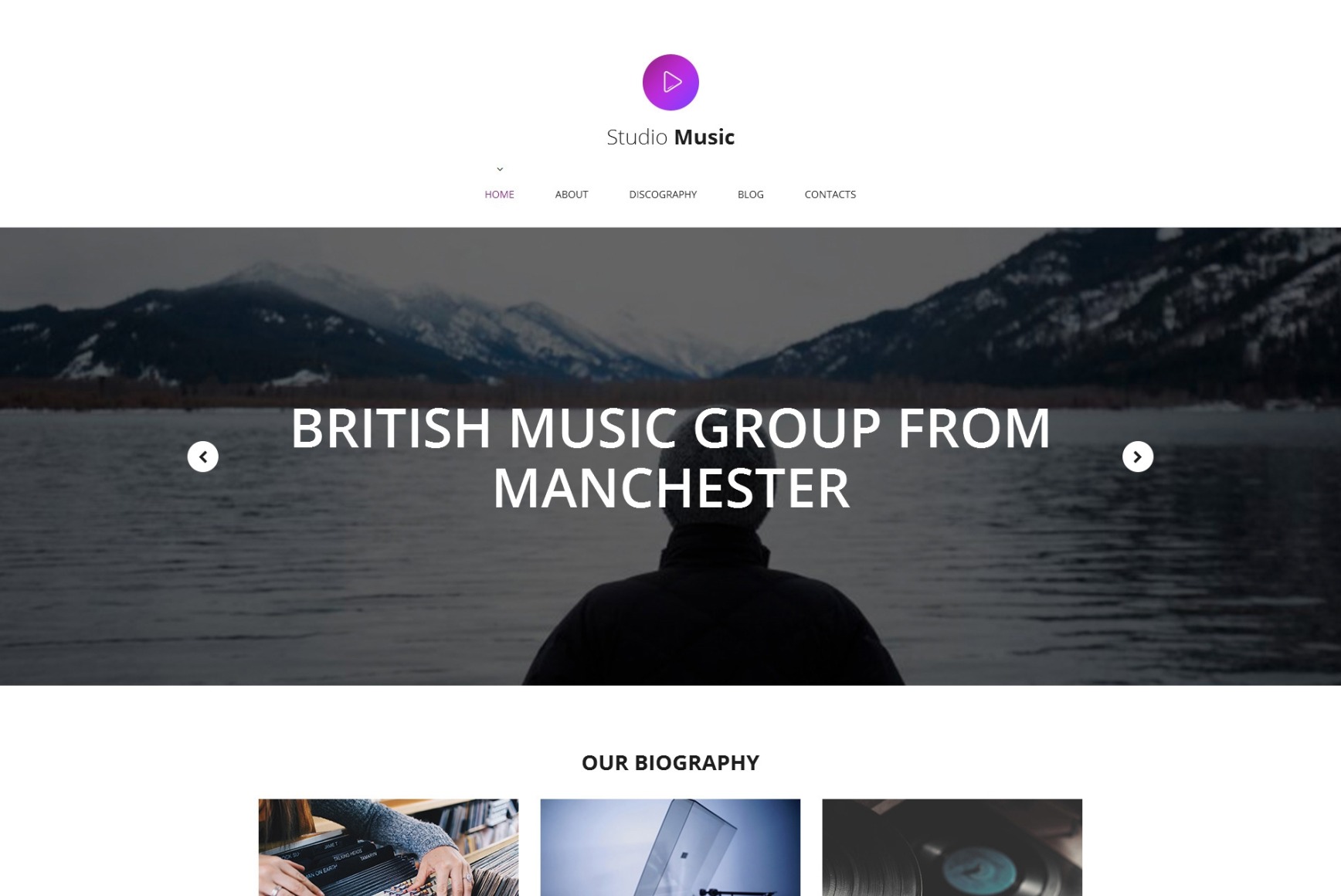 Music Band Template for Music Group Website - MotoCMS
