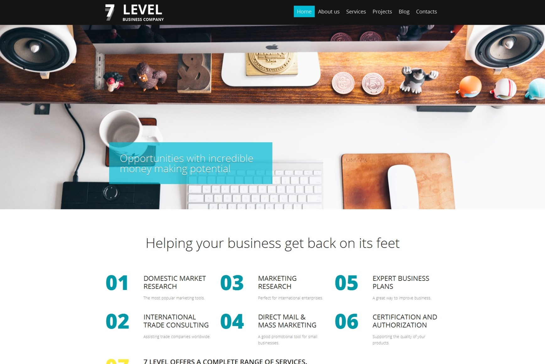 Simple Business Web Template for Business Company - MotoCMS