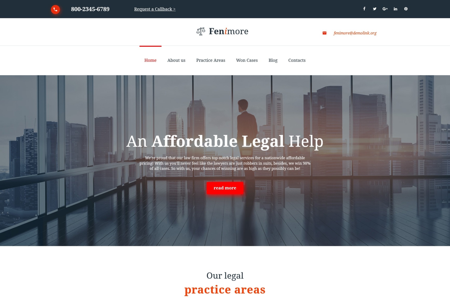 Law Firm Web Template for Legal Advice Website - MotoCMS