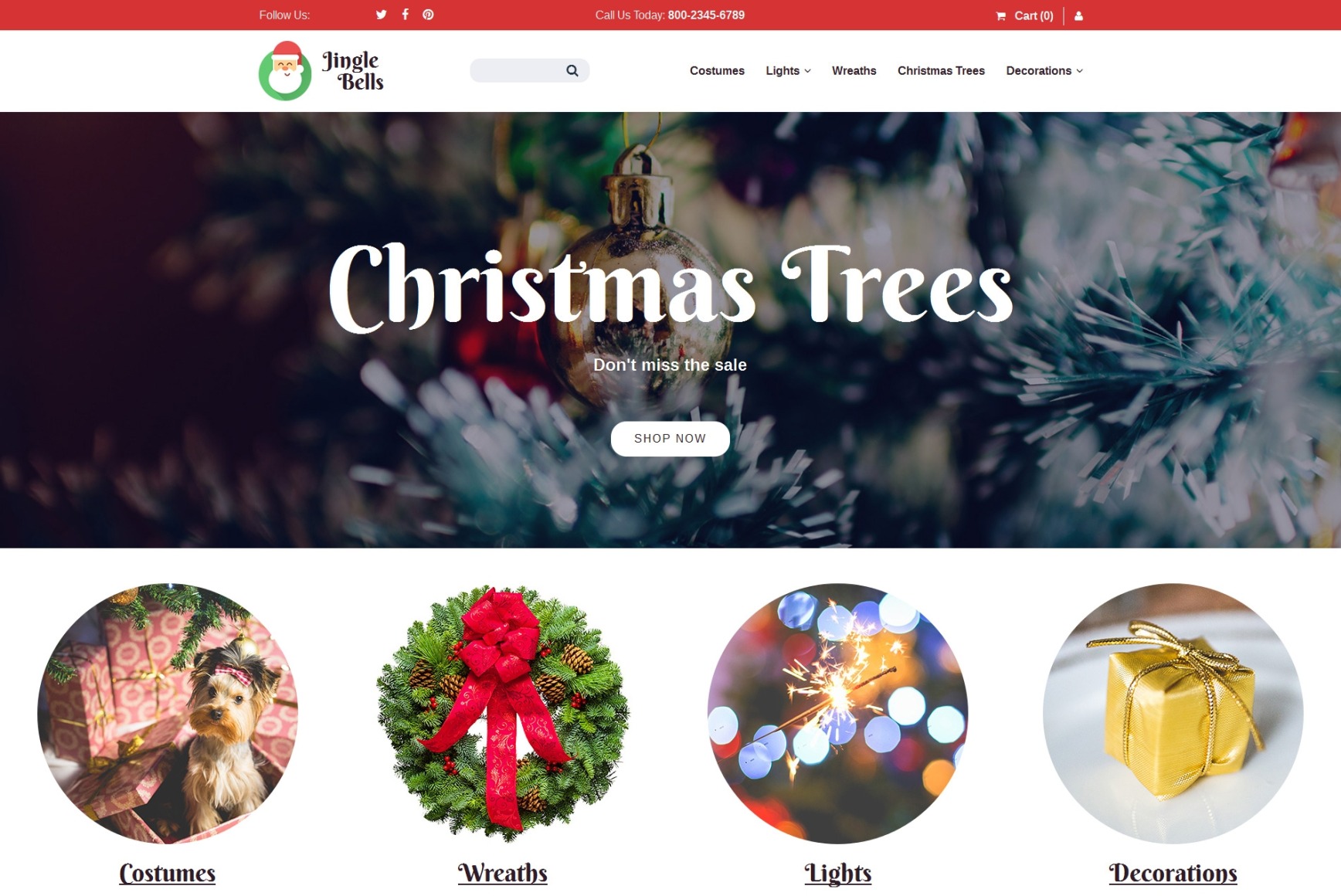 Gift Shop Website Template for Christmas Store - MotoCMS