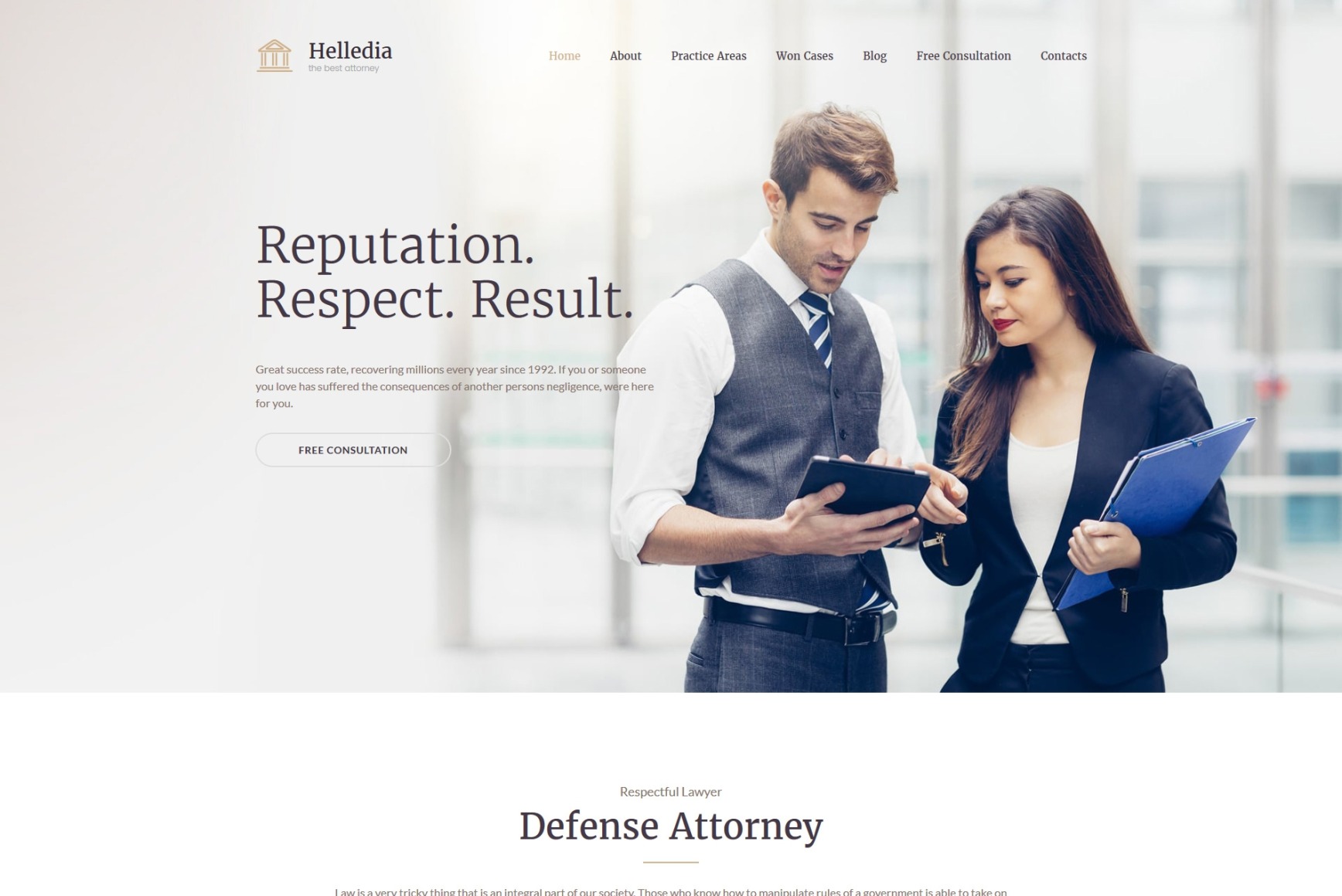 Lawyer Website Design for Attorney Services Corporation - MotoCMS