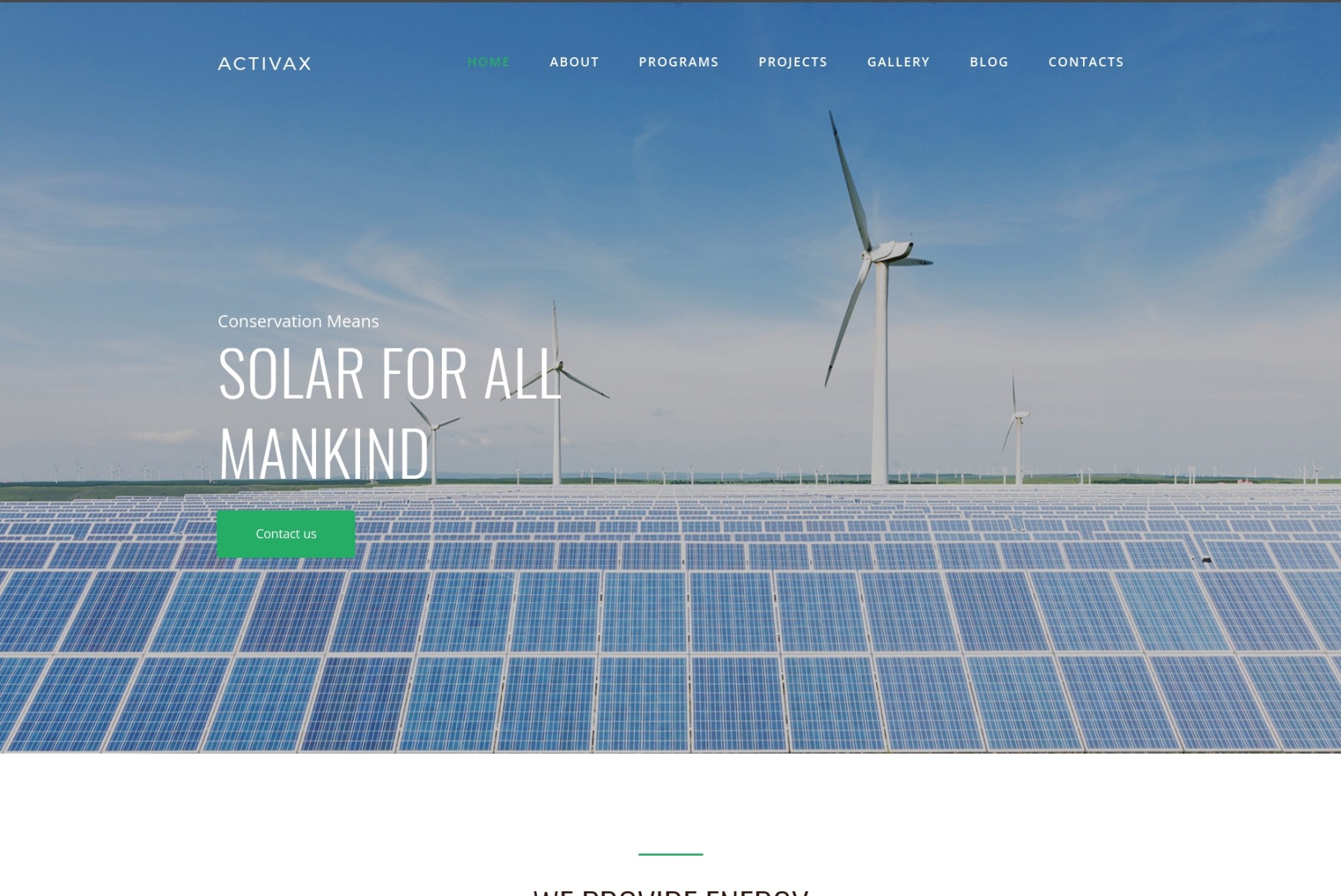 Solar Web Design Template - MotoCMS