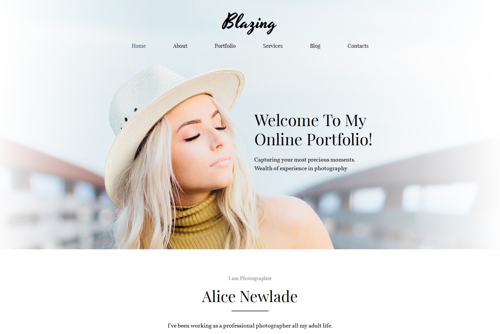 Photo Gallery Blog Template for Creative Websites - MotoCMS