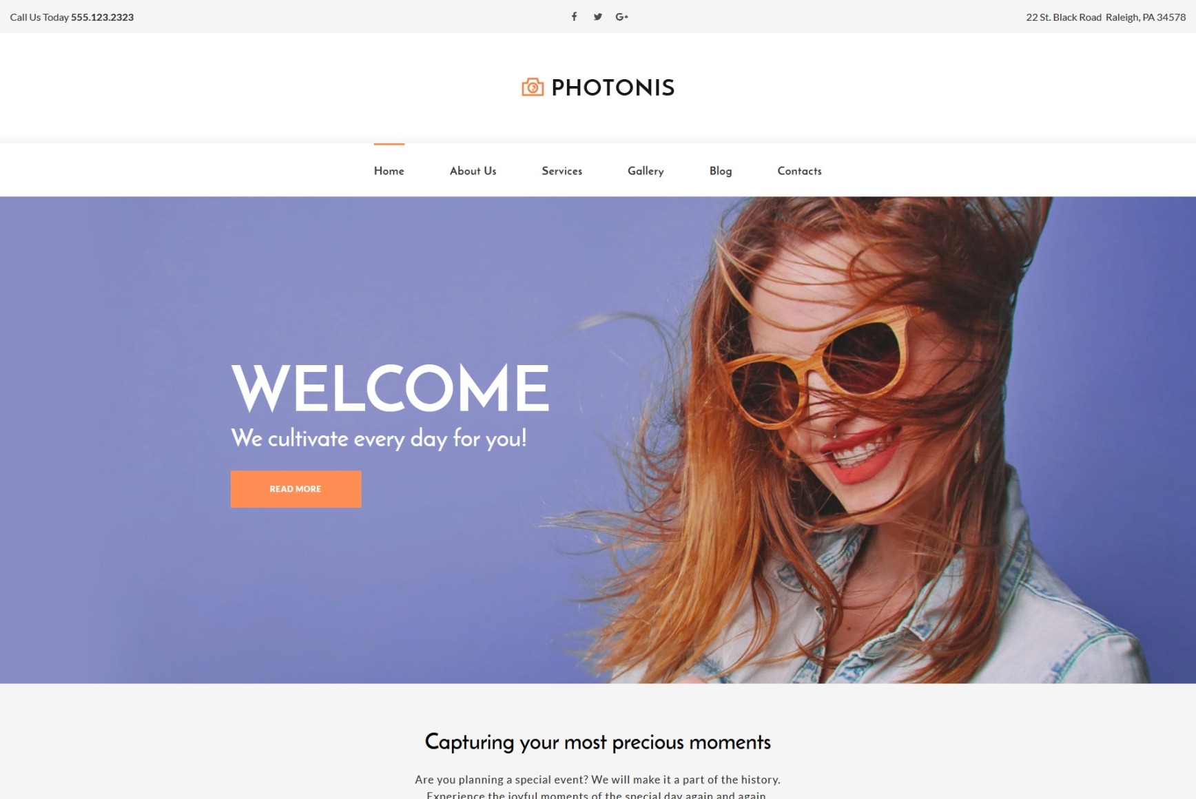 Photo Gallery Admin Panel Template for Photographers - MotoCMS