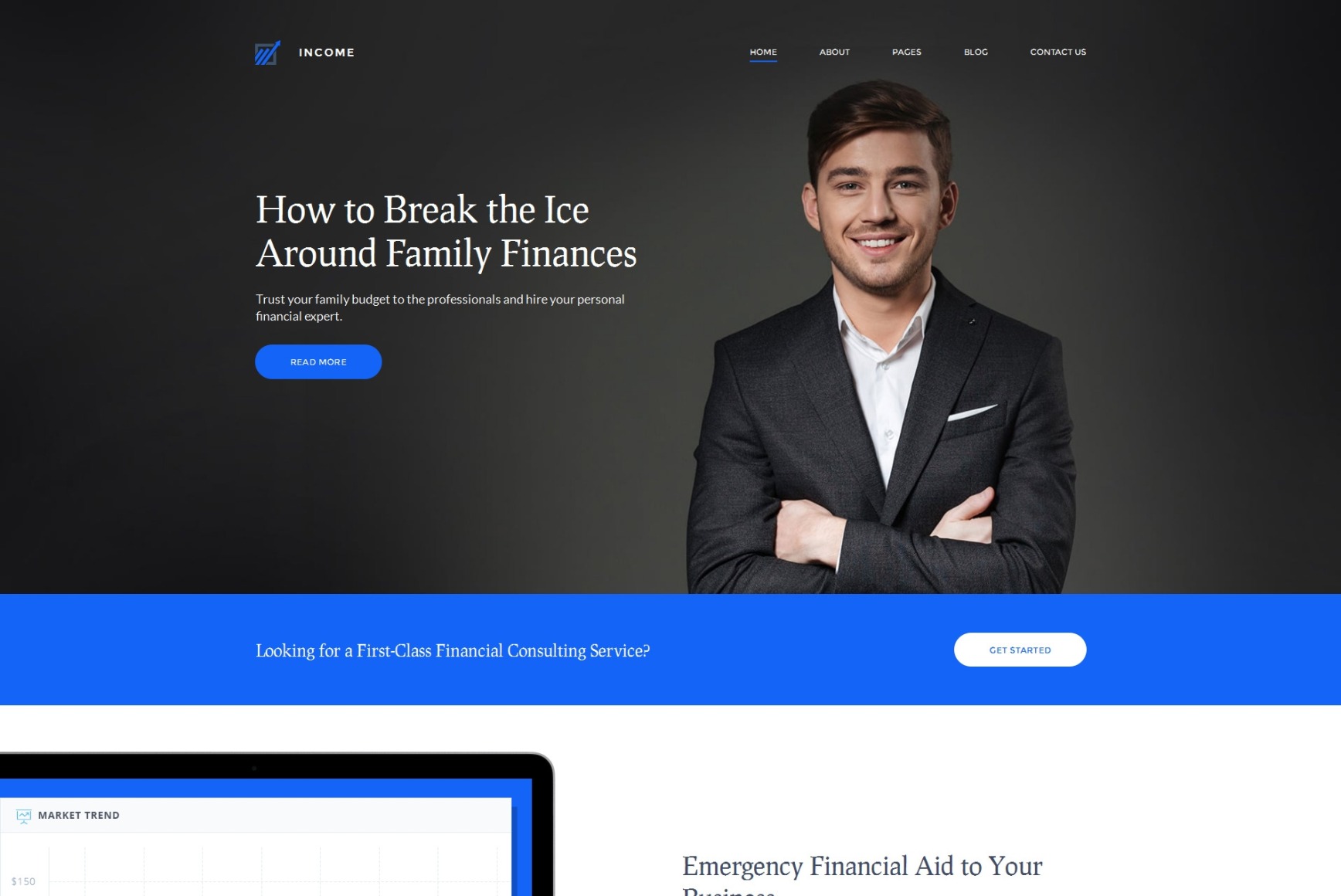 Financial Website Design for Business Consulting Firms - MotoCMS