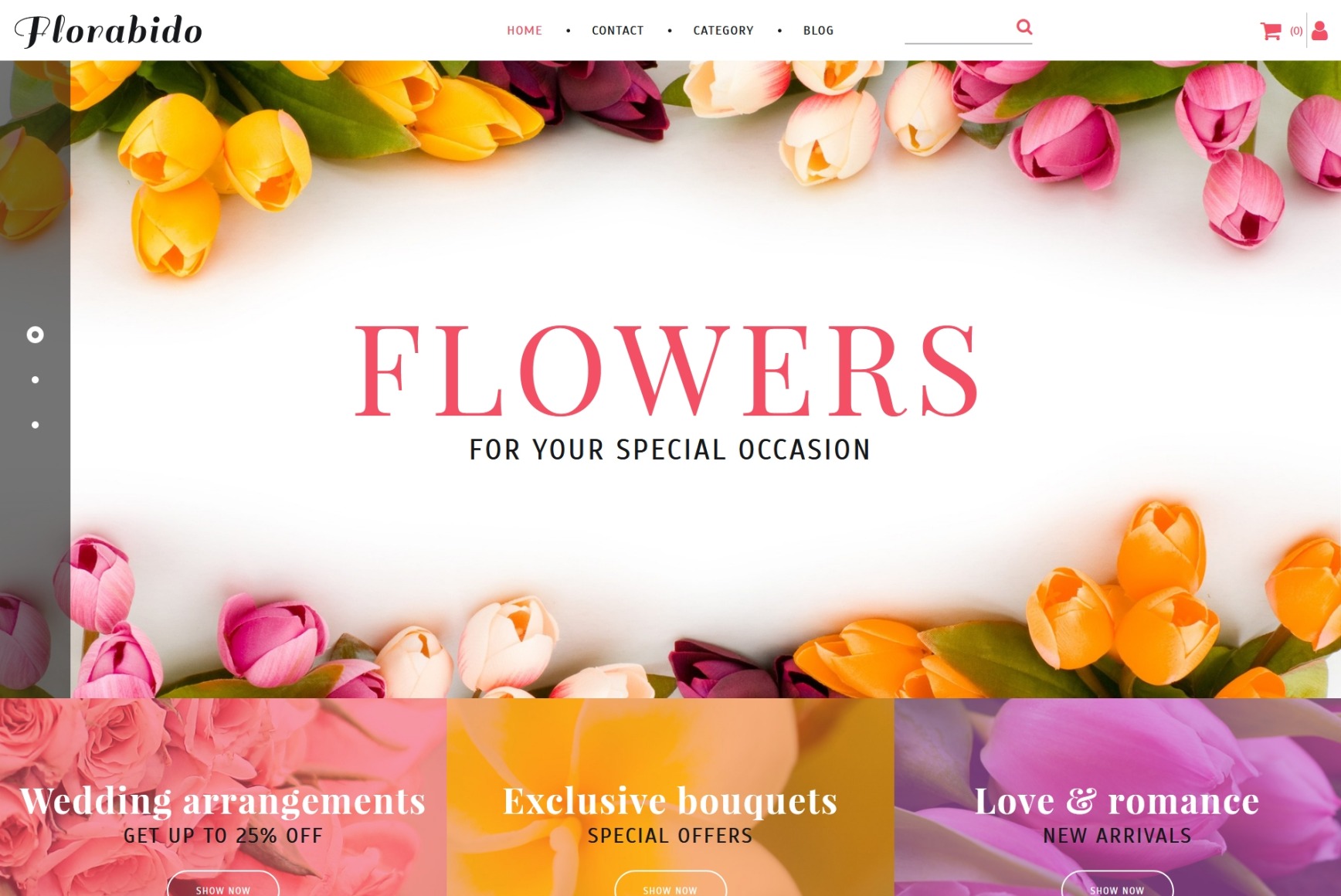 Best Flower Shop Website Design for Floral Company - MotoCMS