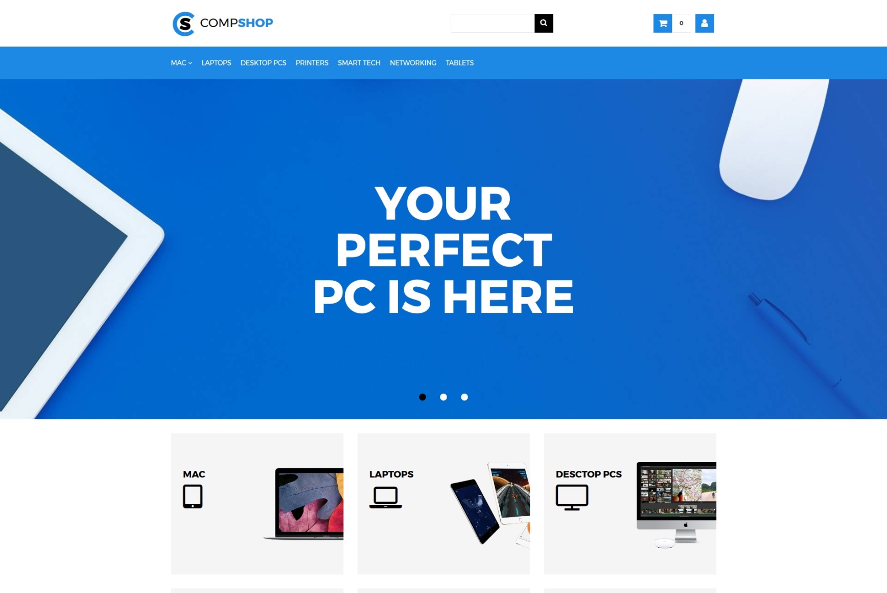 Electronic Store Website Template for Computer Shop - MotoCMS