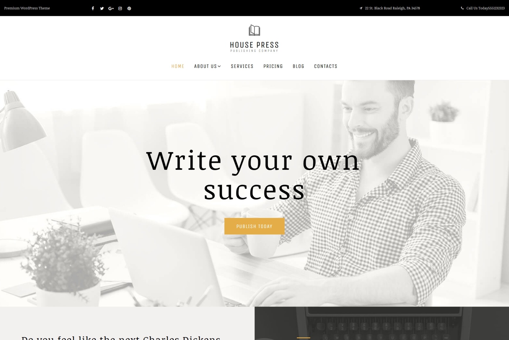 Book Publisher Website Template for Publishing Company - MotoCMS