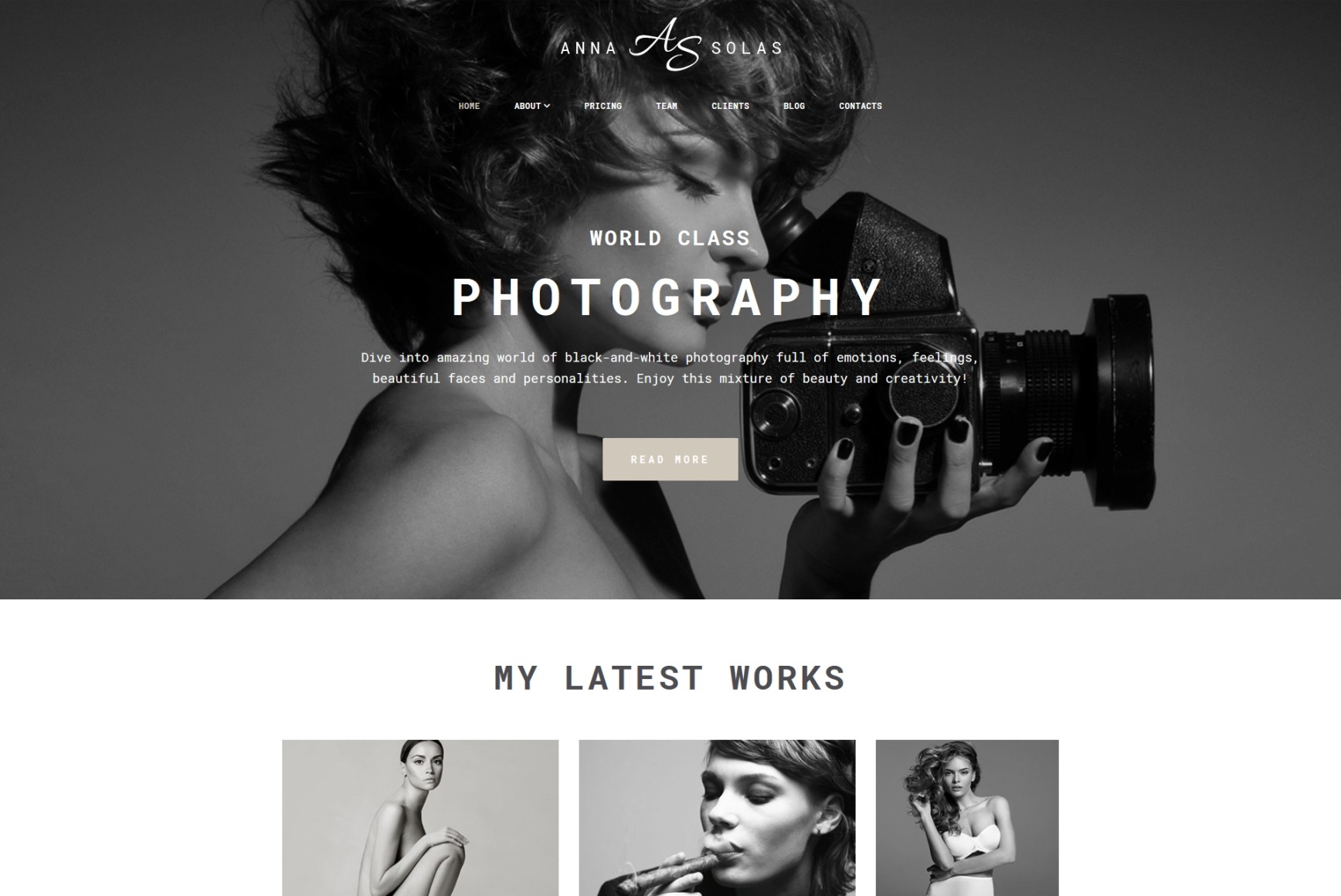 Photography Portfolio Website Template for Photo Artist - MotoCMS
