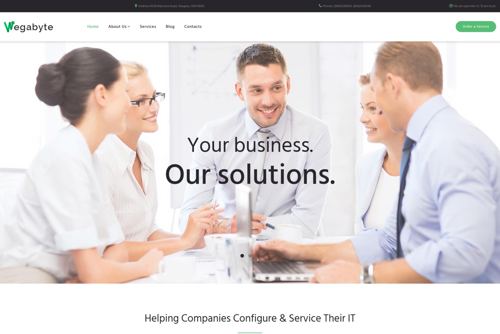 IT Consulting Website Template for Business Management - MotoCMS