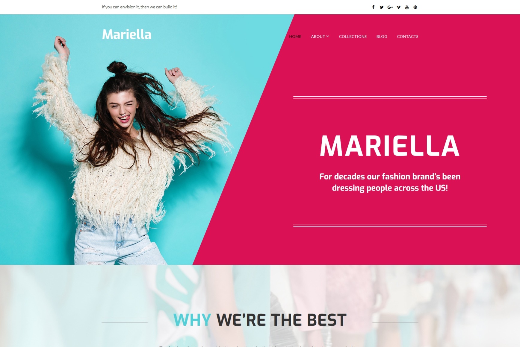 Fashion Web Template for Apparel Brand Website - MotoCMS