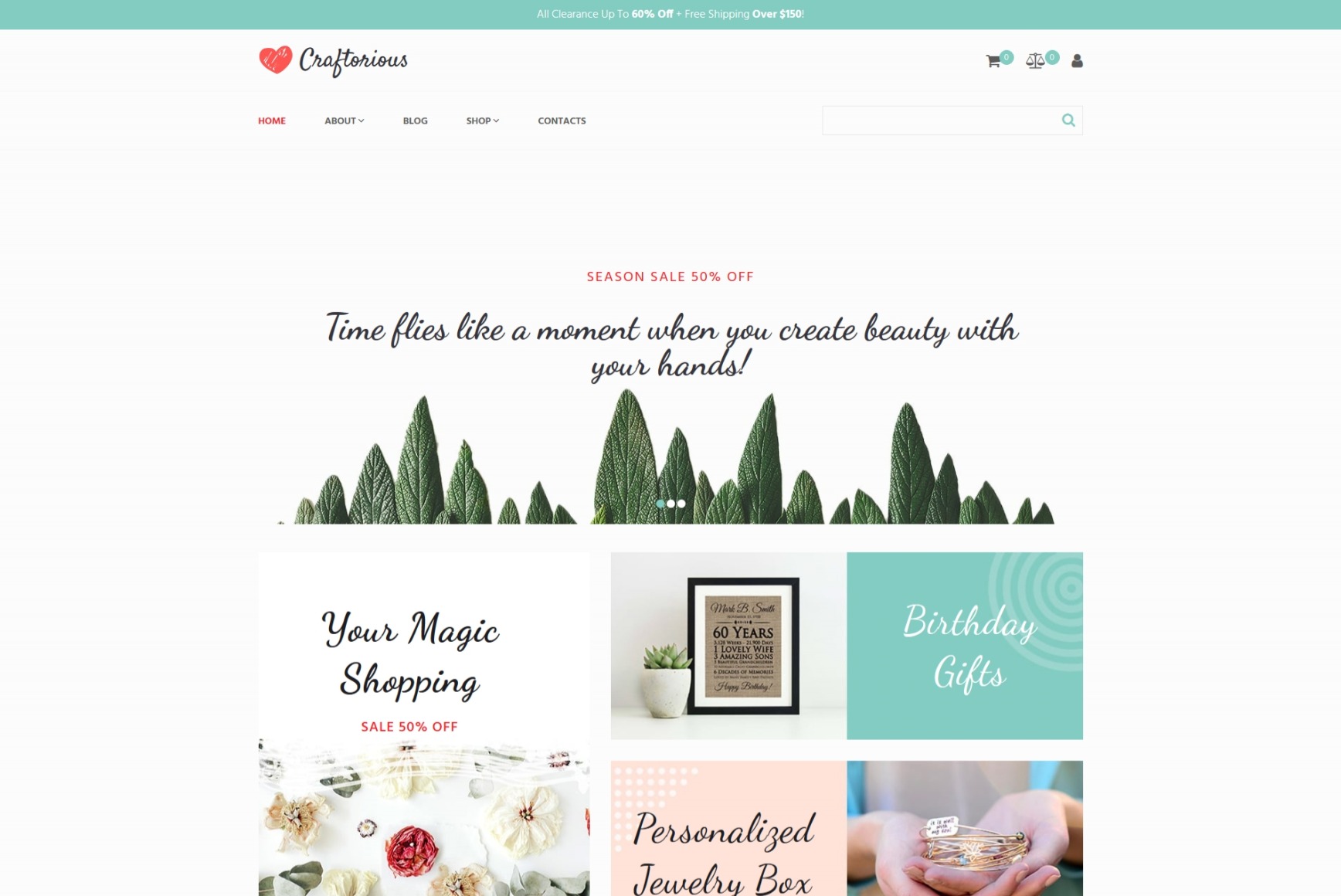 Gift Store Template for Handmade Products Shop - MotoCMS