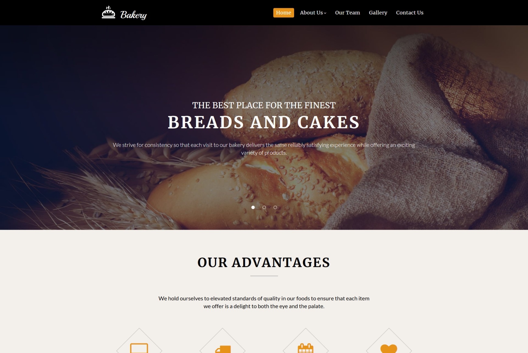 Bakery Website Template for Bread & Cake Websites - MotoCMS