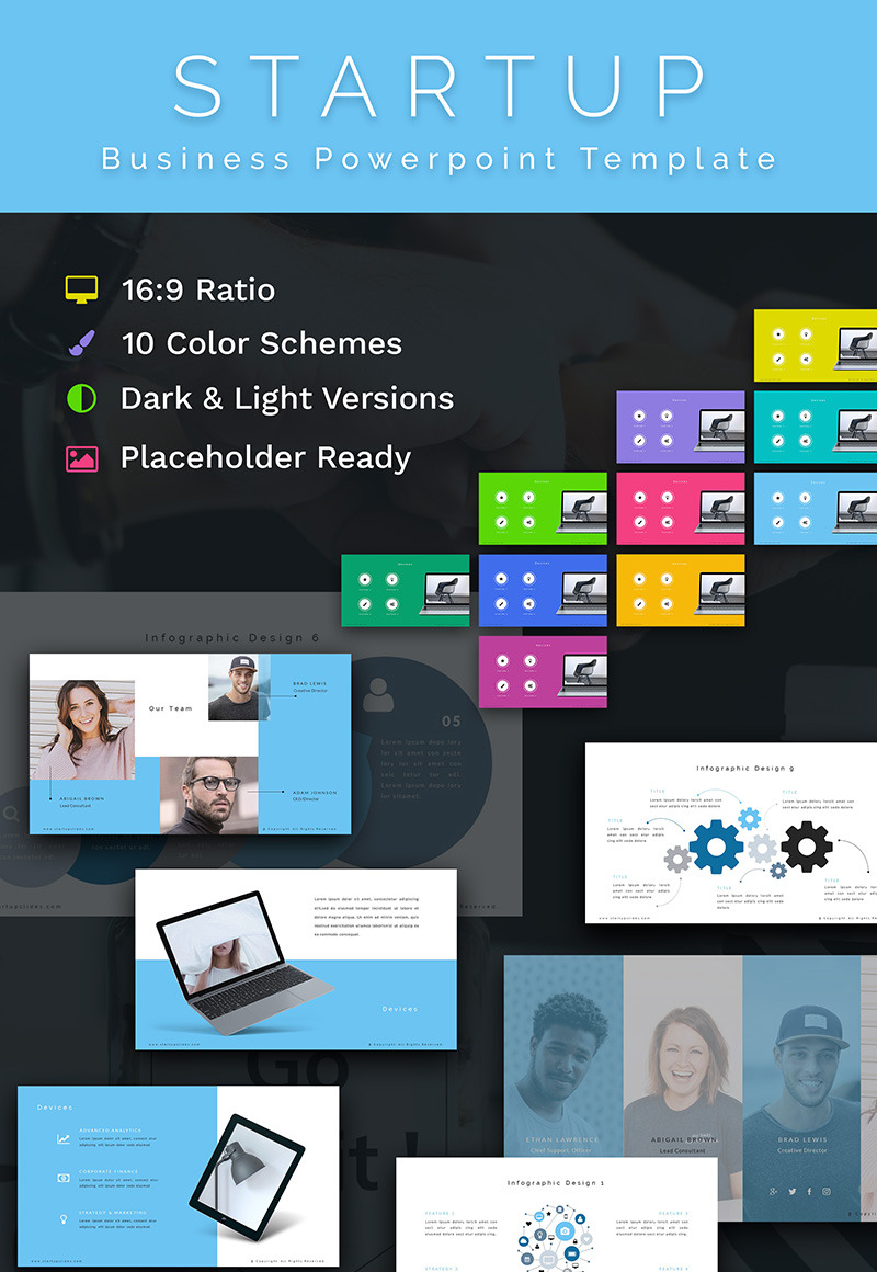 Startup PowerPoint Template - MotoCMS